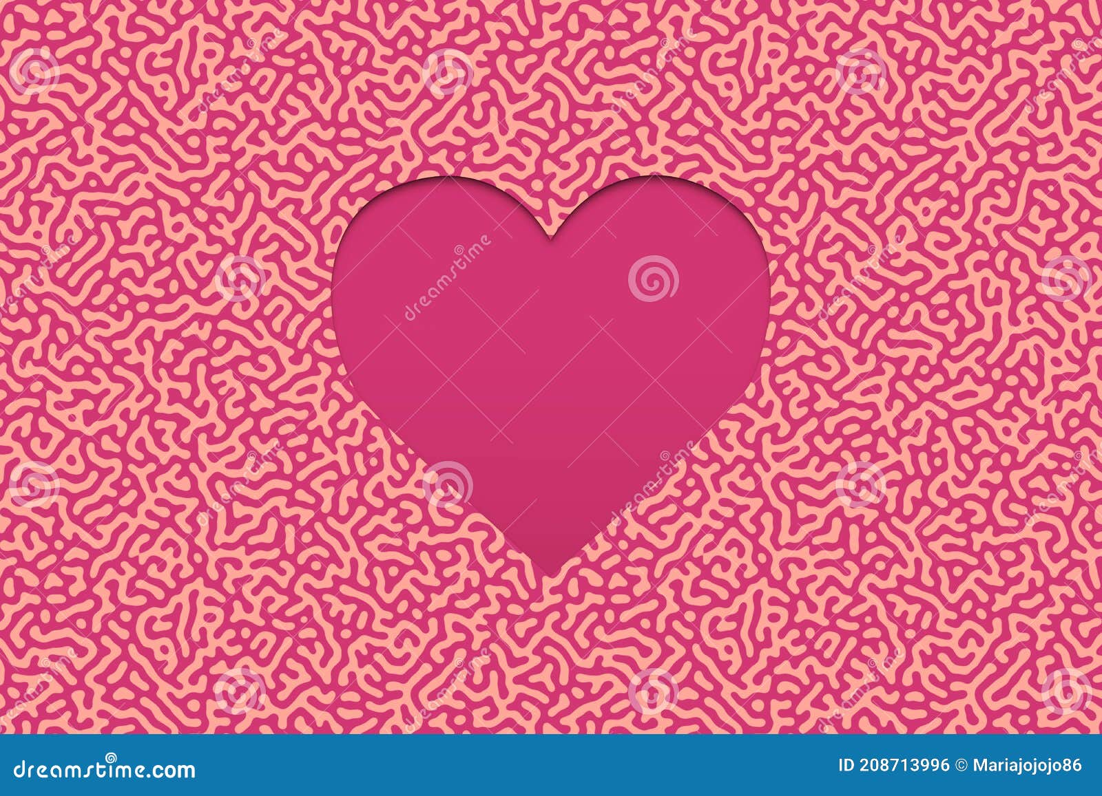 Simple Abstract and Minimalist Reaction Diffusion Pattern with a Heart ...