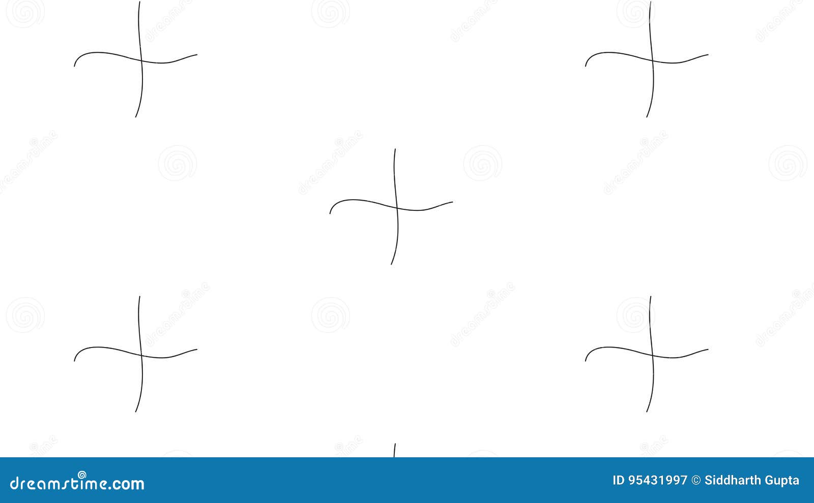 Simple Abstract Monochrome Plus Sign Pattern Stock Vector ...