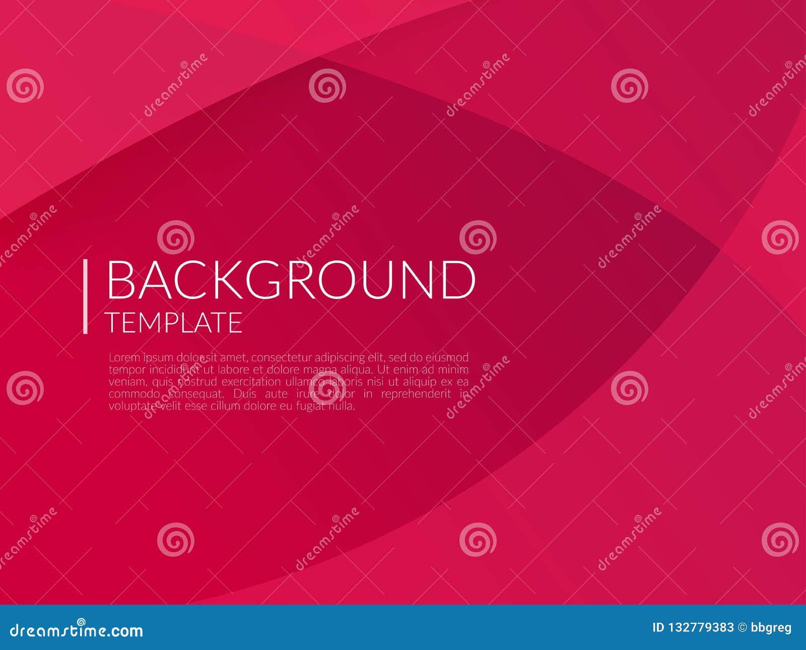 Simple Abstract Red Background, Wavy Lines, Vector Illustration. Stock ...