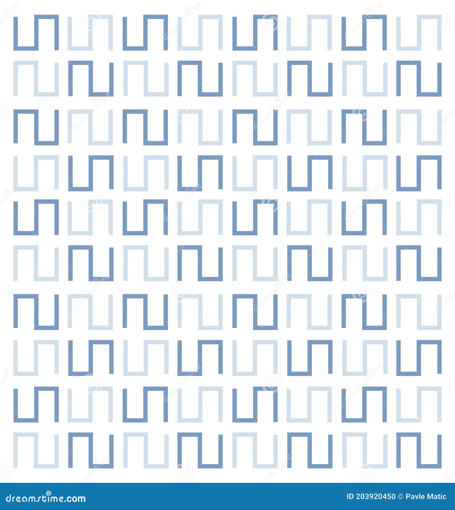 Simple Abstract Retro Seamless Loop Blue Tile Pattern Stock Vector ...