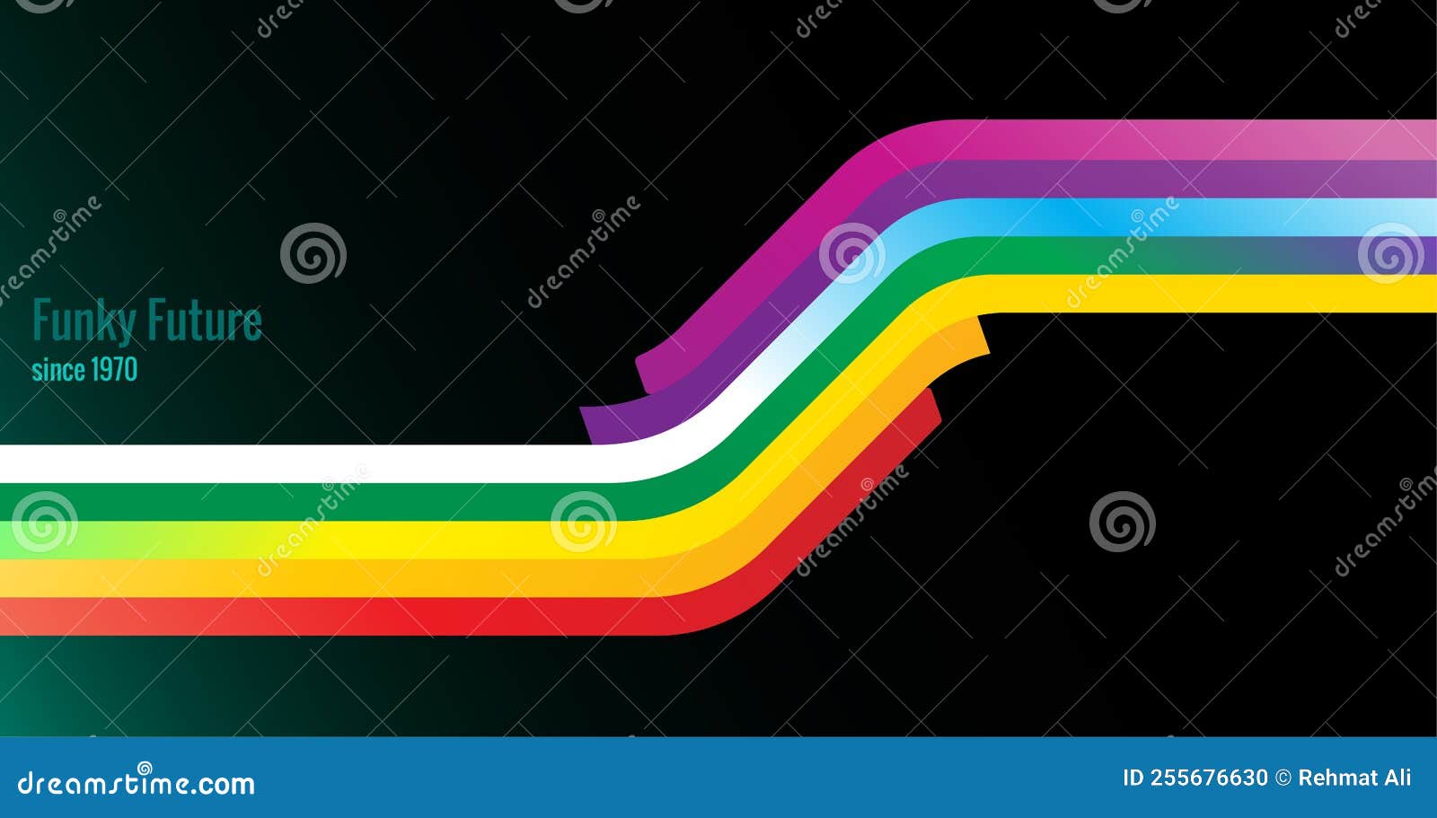 Simple Abstract 1970 S Background Design in Futuristic Retro Style ...