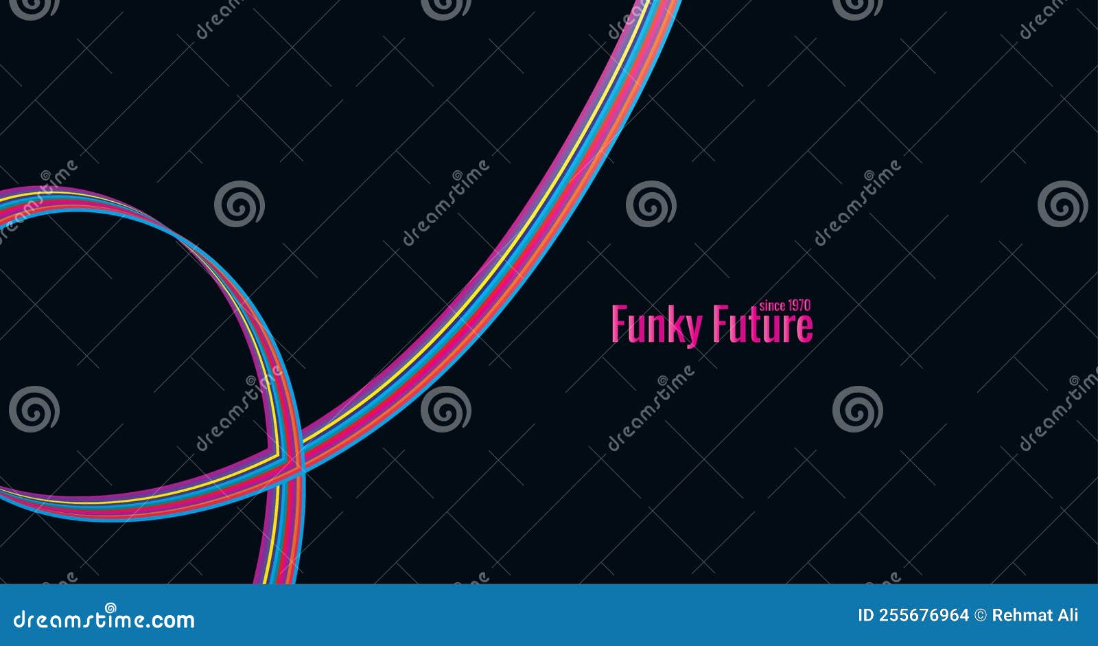 Simple Abstract 1970 S Background Design in Futuristic Retro Style ...
