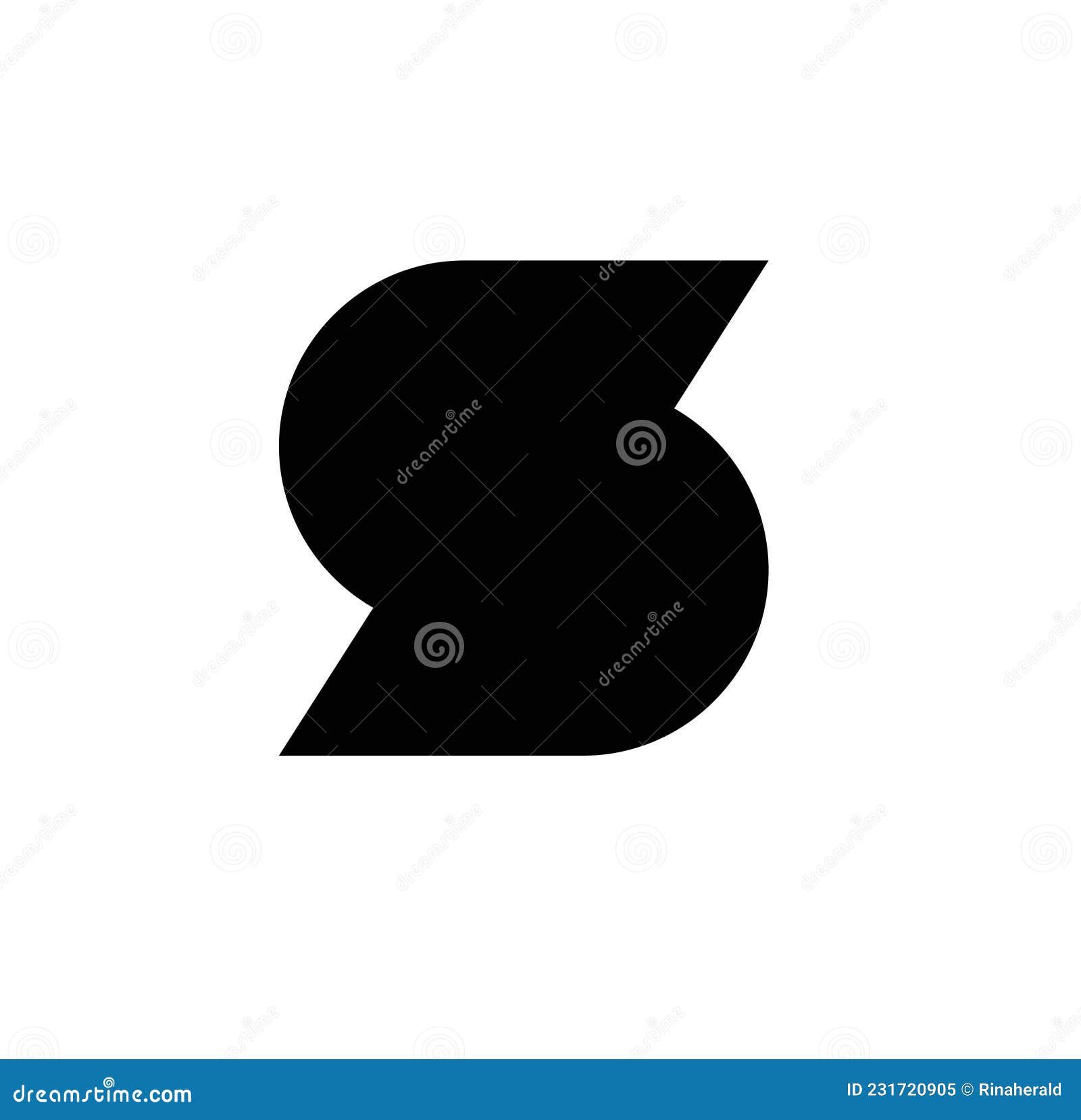 Simple Abstract S Vector Logo Design Stock Illustration - Illustration ...