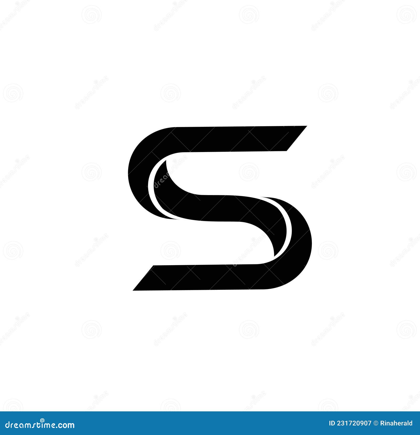 Simple Abstract S Vector Logo Design Stock Illustration - Illustration ...
