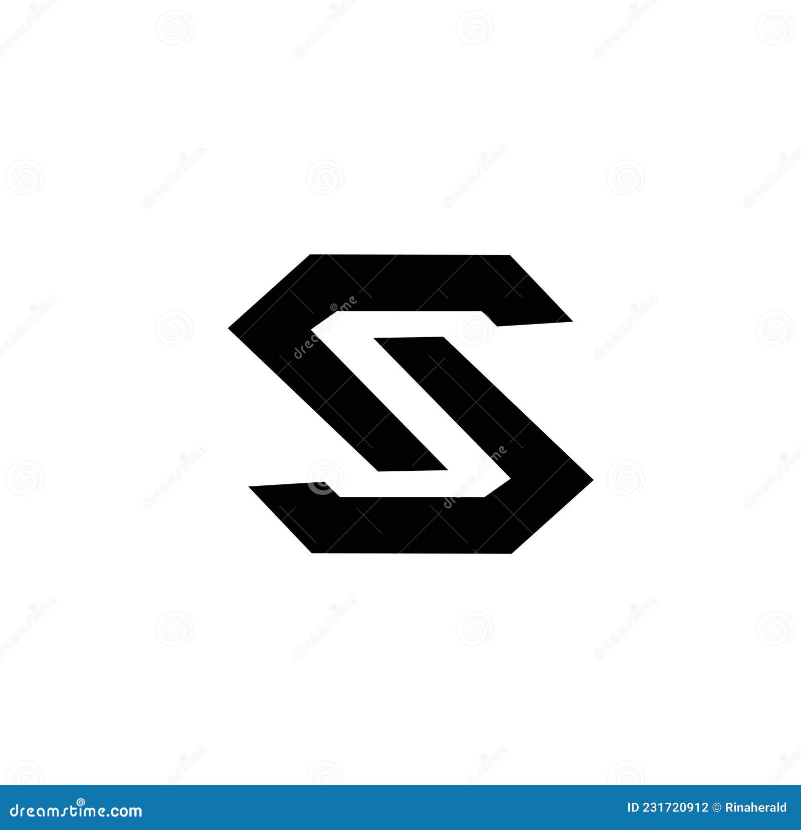 Simple Abstract S Vector Logo Design Stock Vector - Illustration of ...
