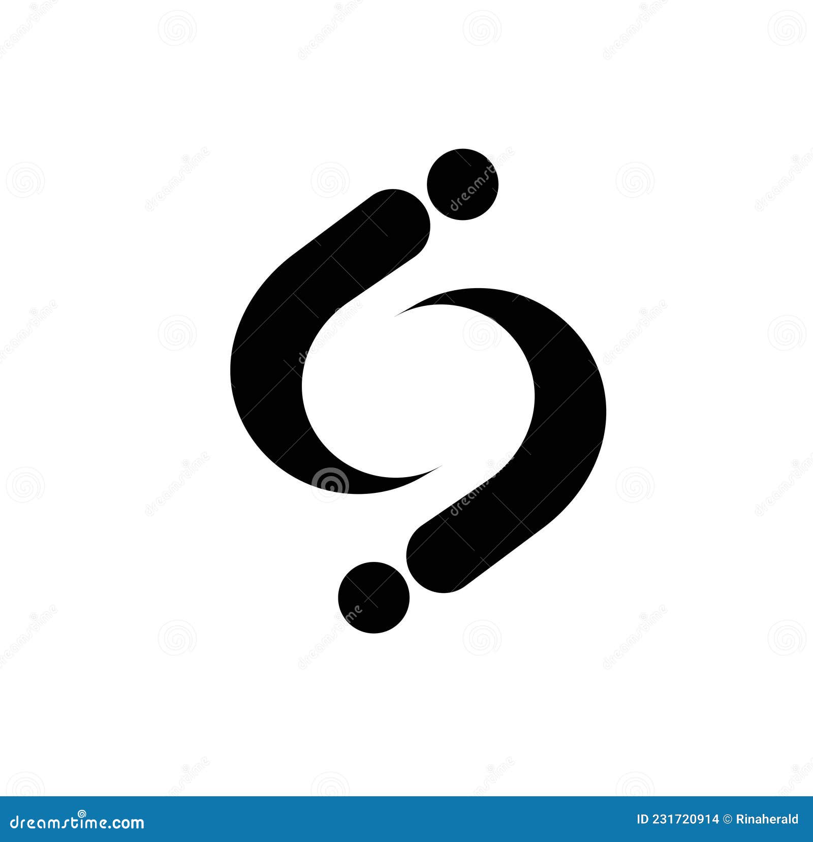 Simple Abstract S Vector Logo Design Stock Vector - Illustration of ...