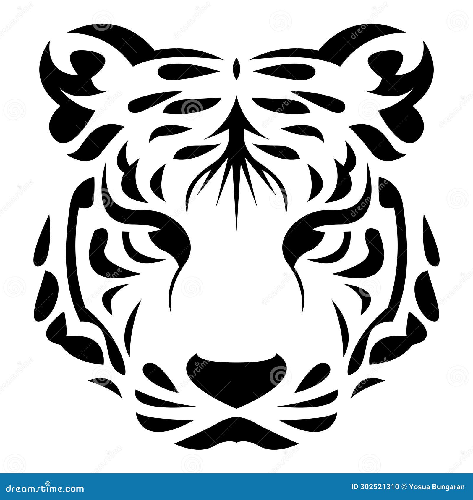 Simple Abstract Tiger Head Logo Vector Iconic Illustration Stock Vector ... Simple Abstract Tiger Head Logo Vector Iconic Illustration Stock Vector ...