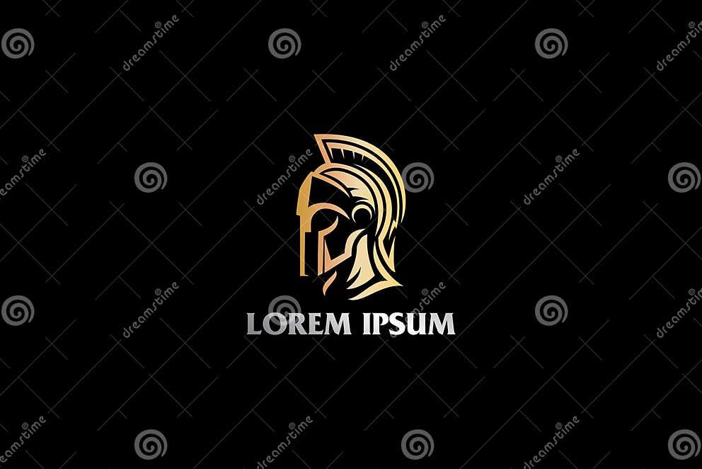 Simple Abstract Warrior Spartan Vector Logo Template Stock Illustration ...