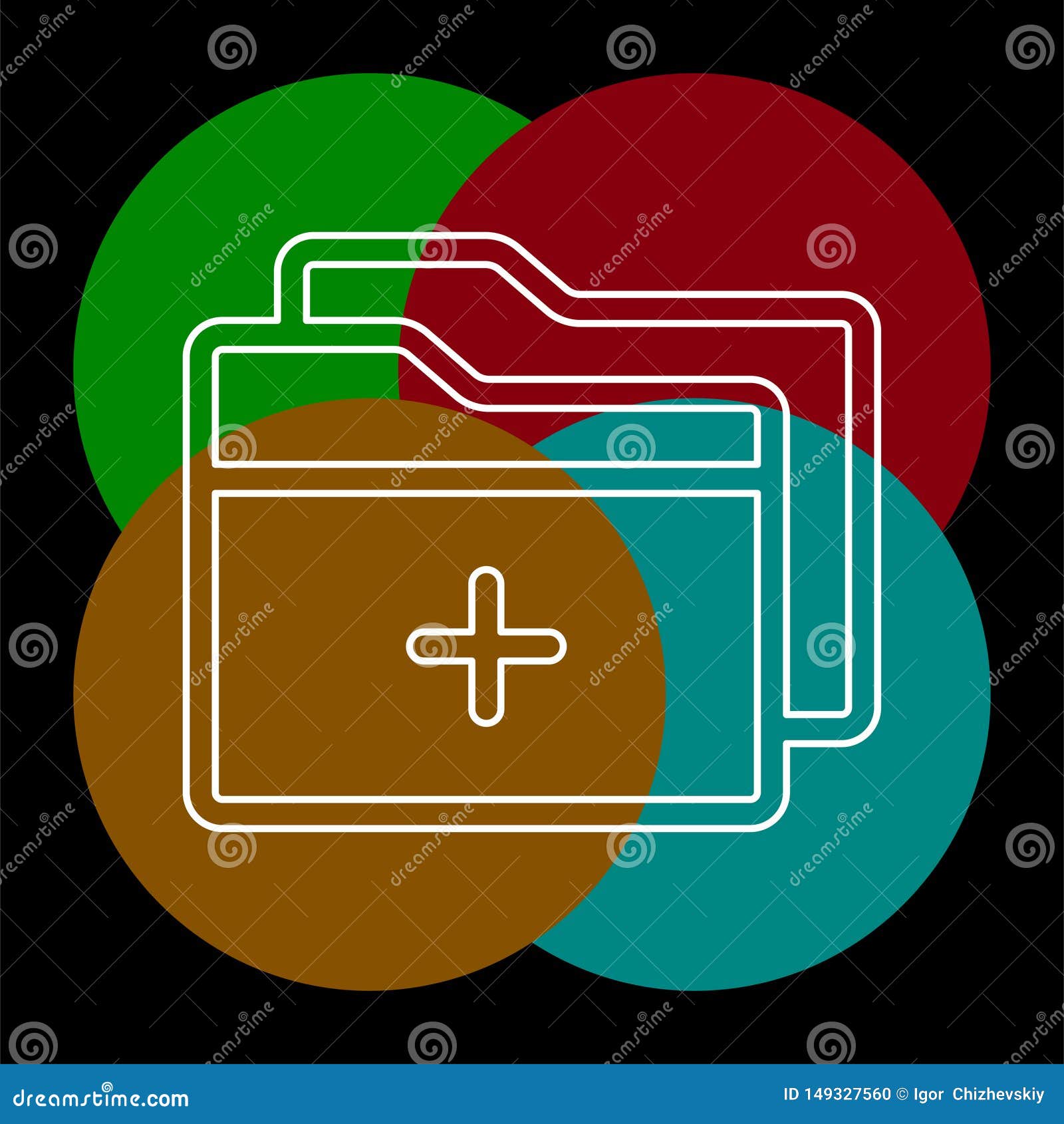Add Folder vector icon stock vector. Illustration of file - 149327560