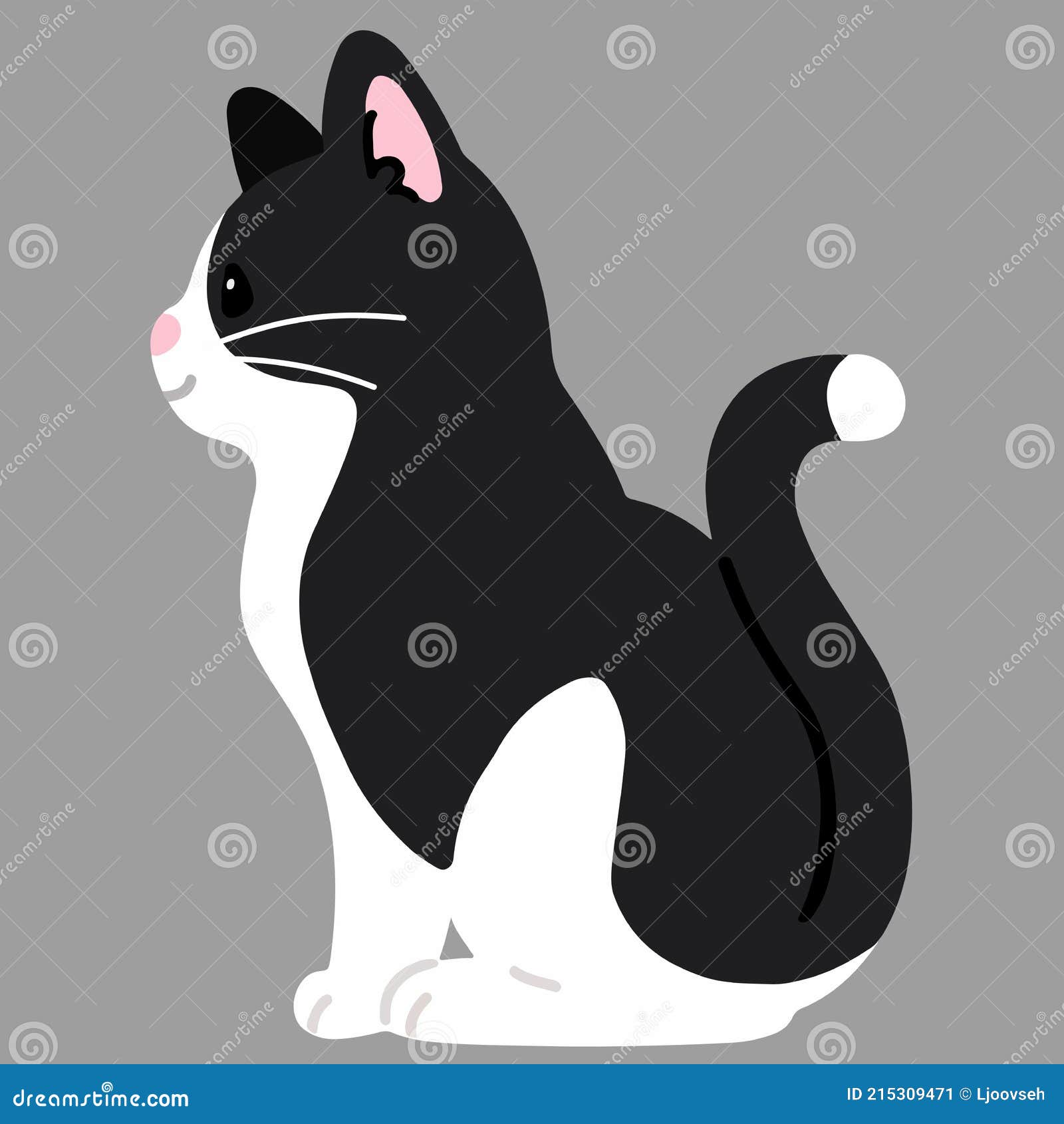 Cat Side View Drawing - nokil Cat Side View Drawing - nokil