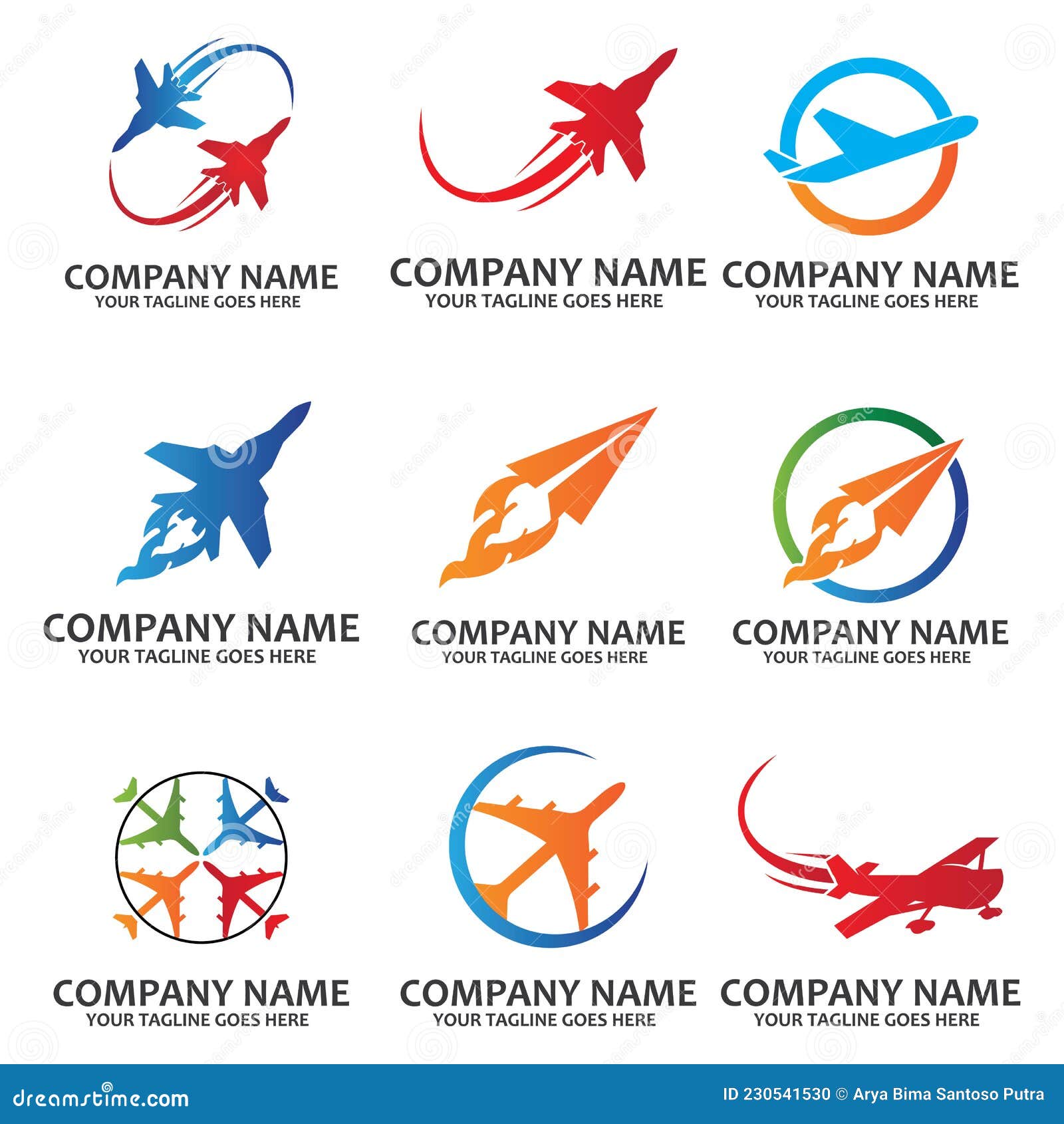 Simple Airplane Free Icon Vector Logo Stock Illustration - Illustration ...