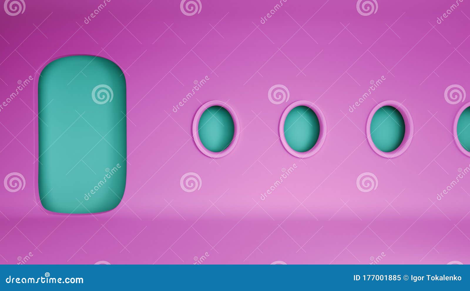 Empty Color Circle Marketing Flowchart Vector Illustration ...