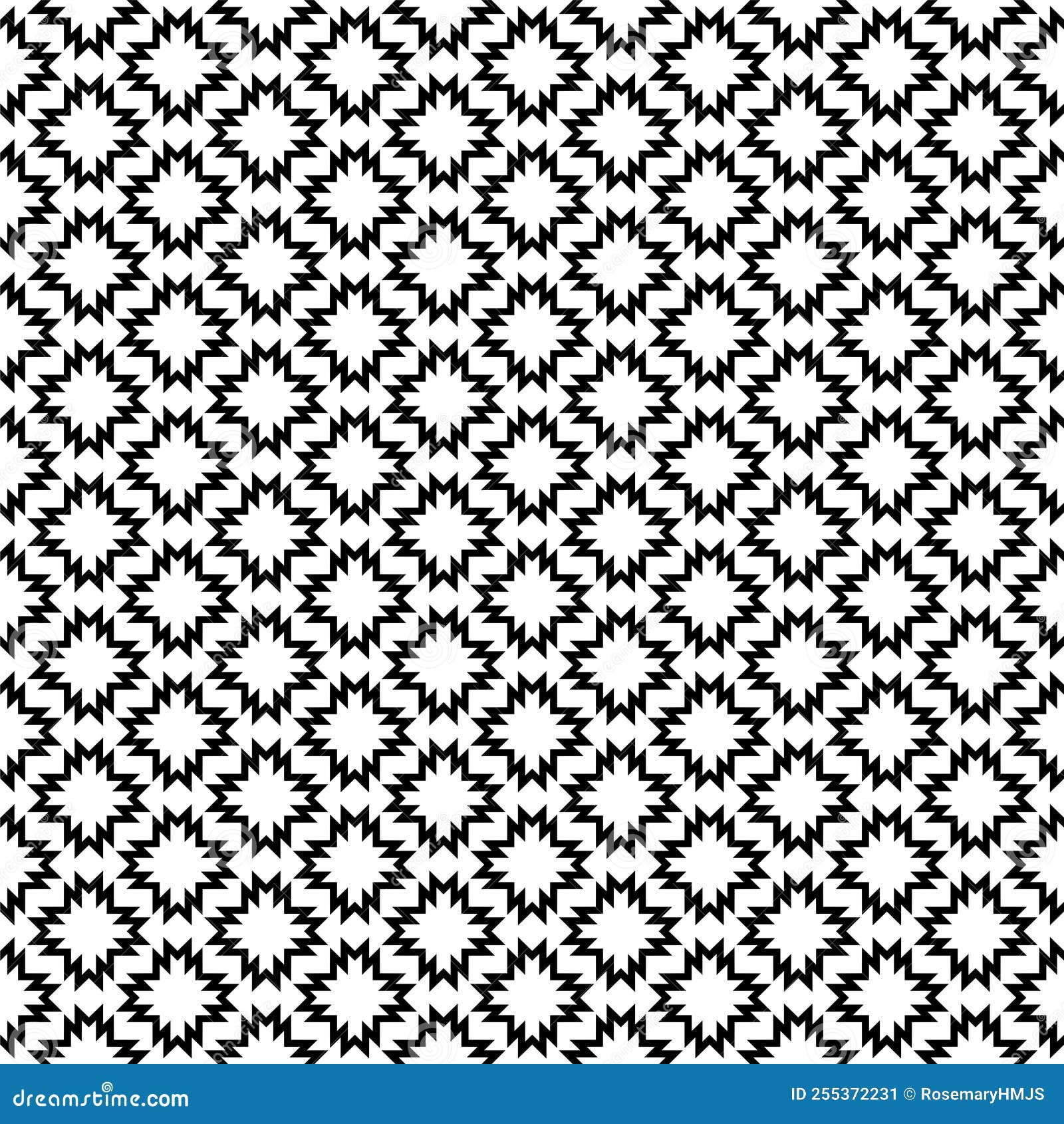 A Simple All-over Pattern Featuring Outlined Medallion Shapes Stock ...