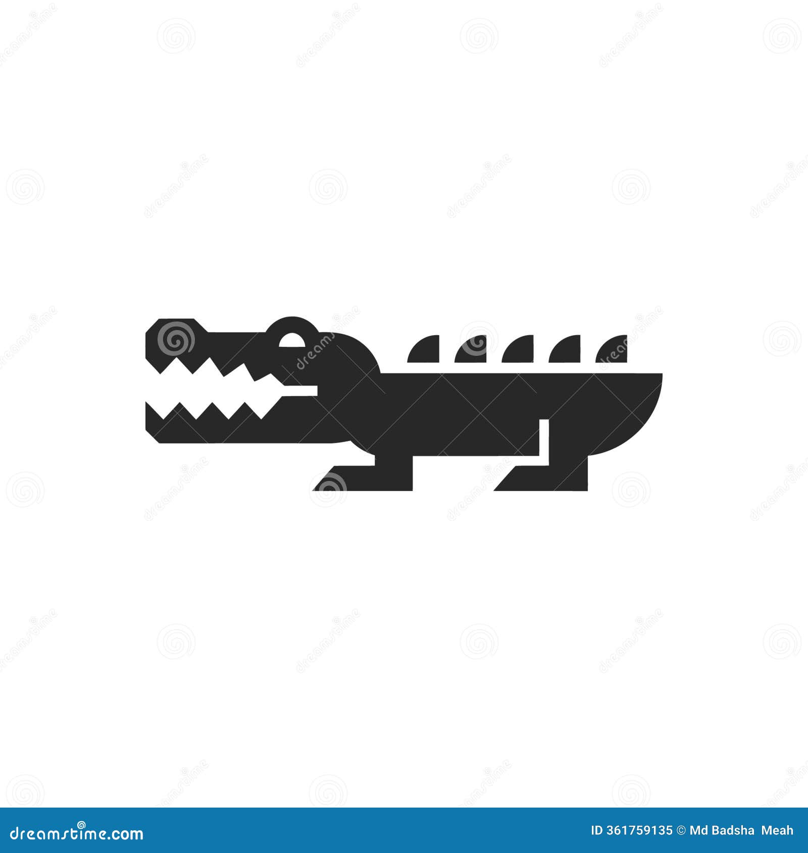 Alligator Icon Vector Illustration | CartoonDealer.com #189674790