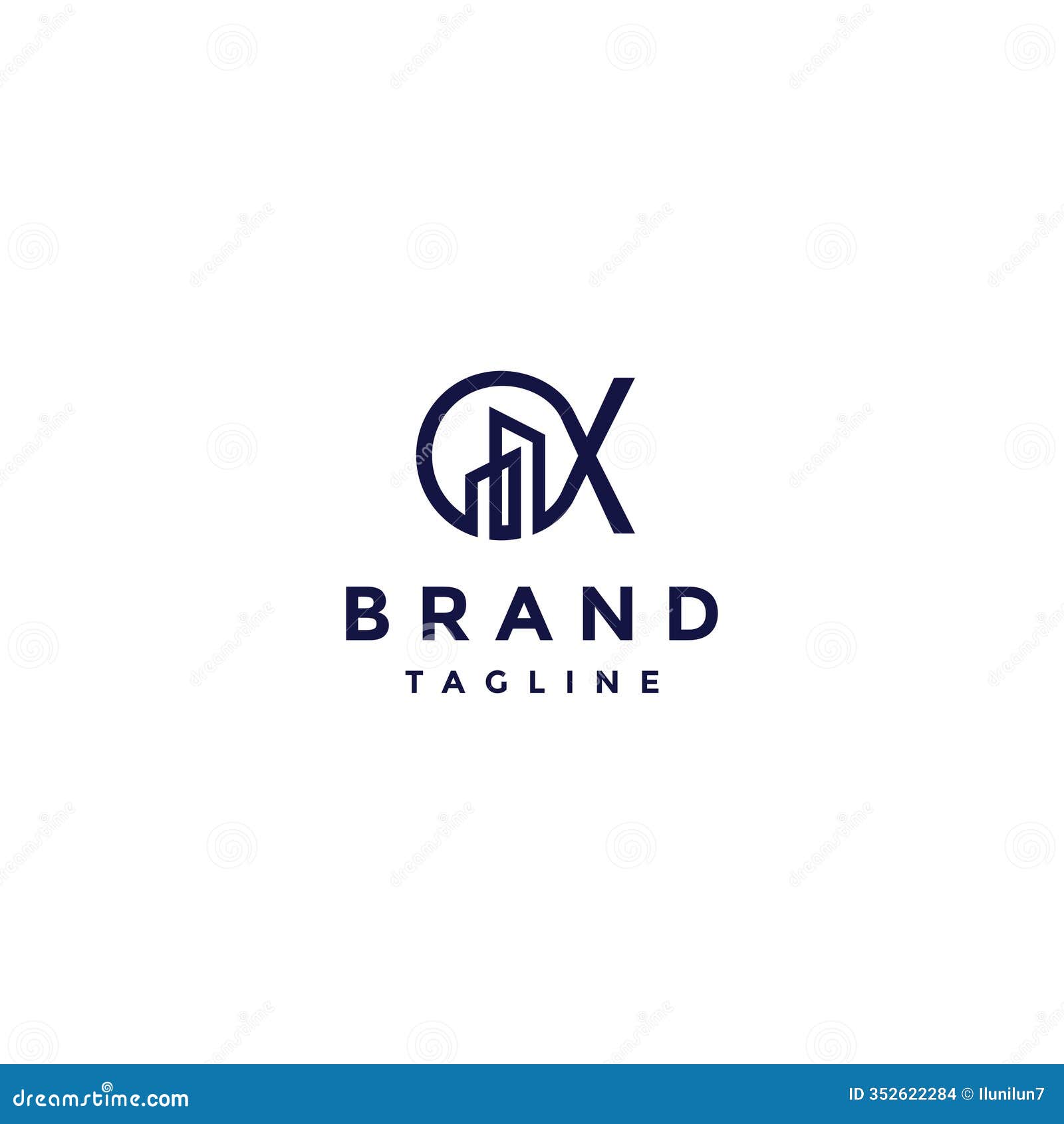 Simple Alpha Building Lines Logo Design Stock Illustration ...