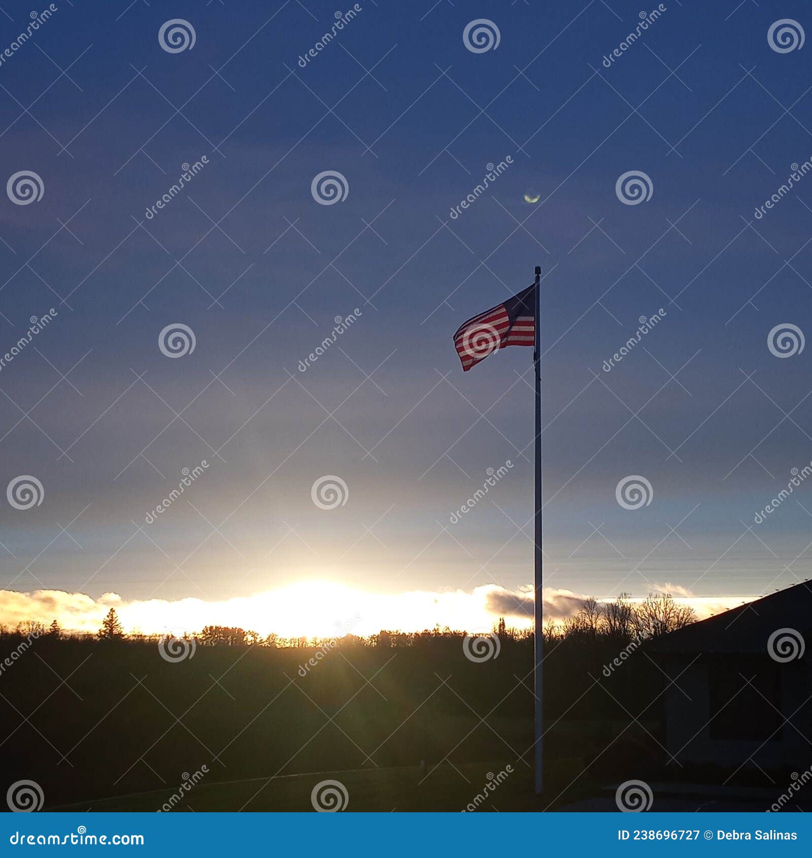 Simple American flag stock image. Image of wall, flag - 238696727