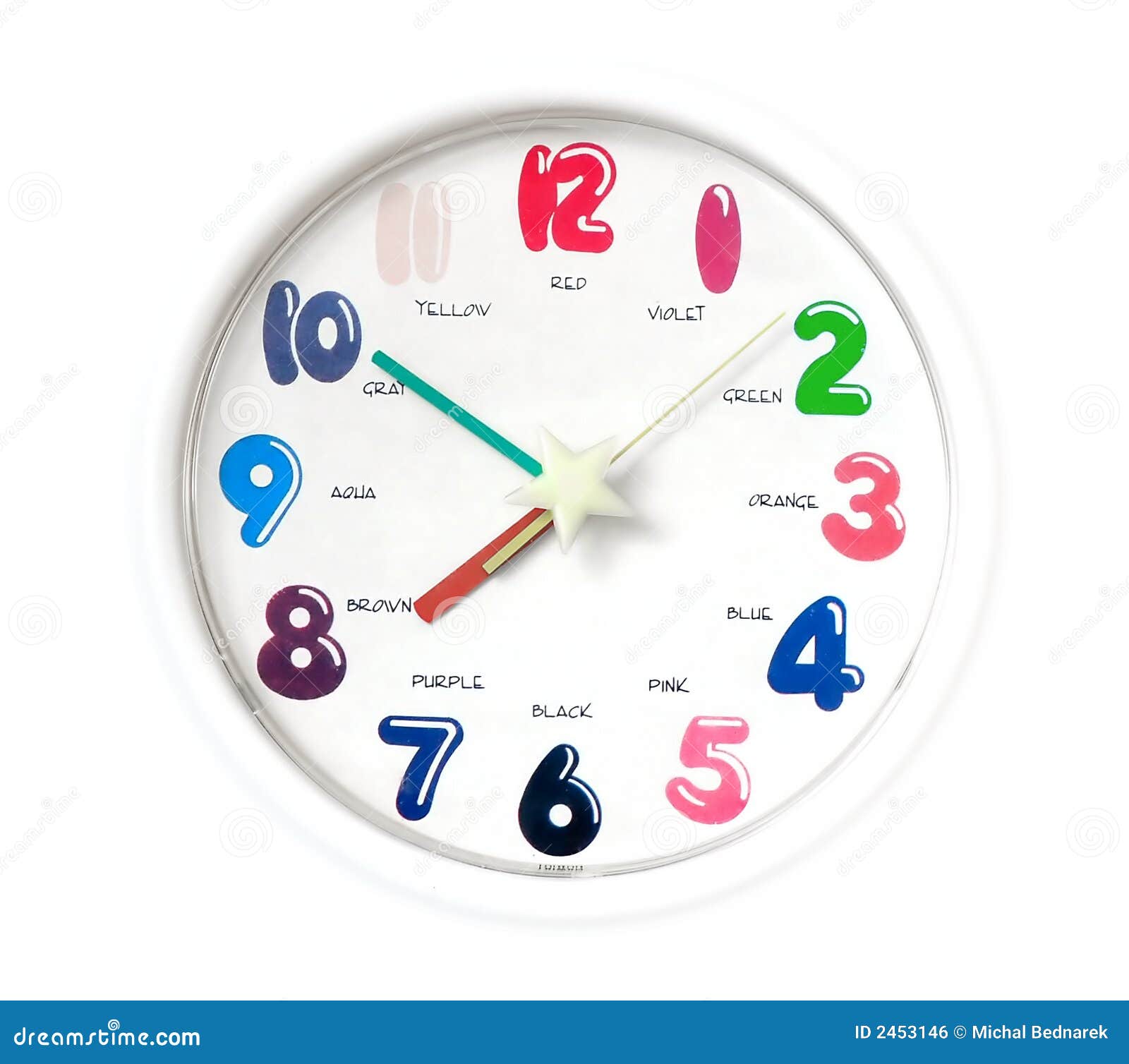 Simple analogue clock stock photo. Image of quartz, clock - 2453146