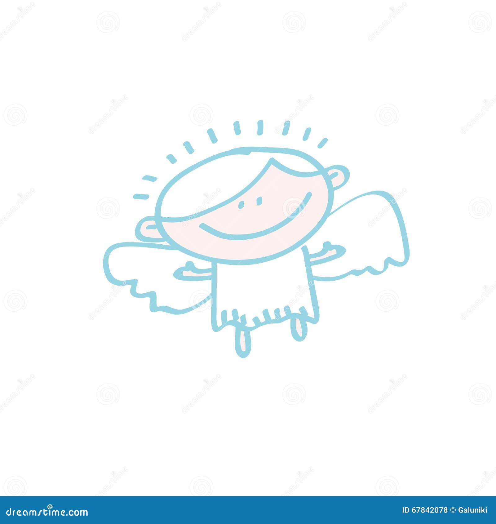 Simple angel icon stock vector. Illustration of angel - 67842078