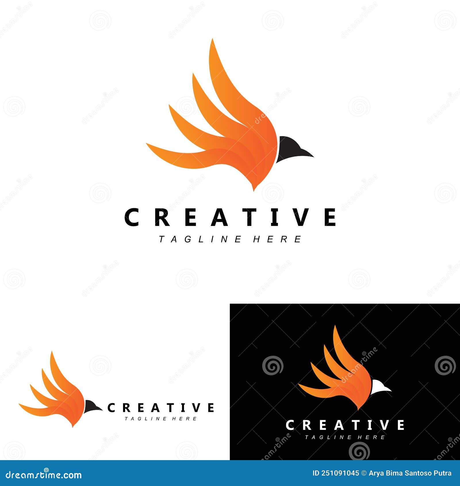 Simple Animal Bird Icon Vector Logo Stock Vector - Illustration of ...