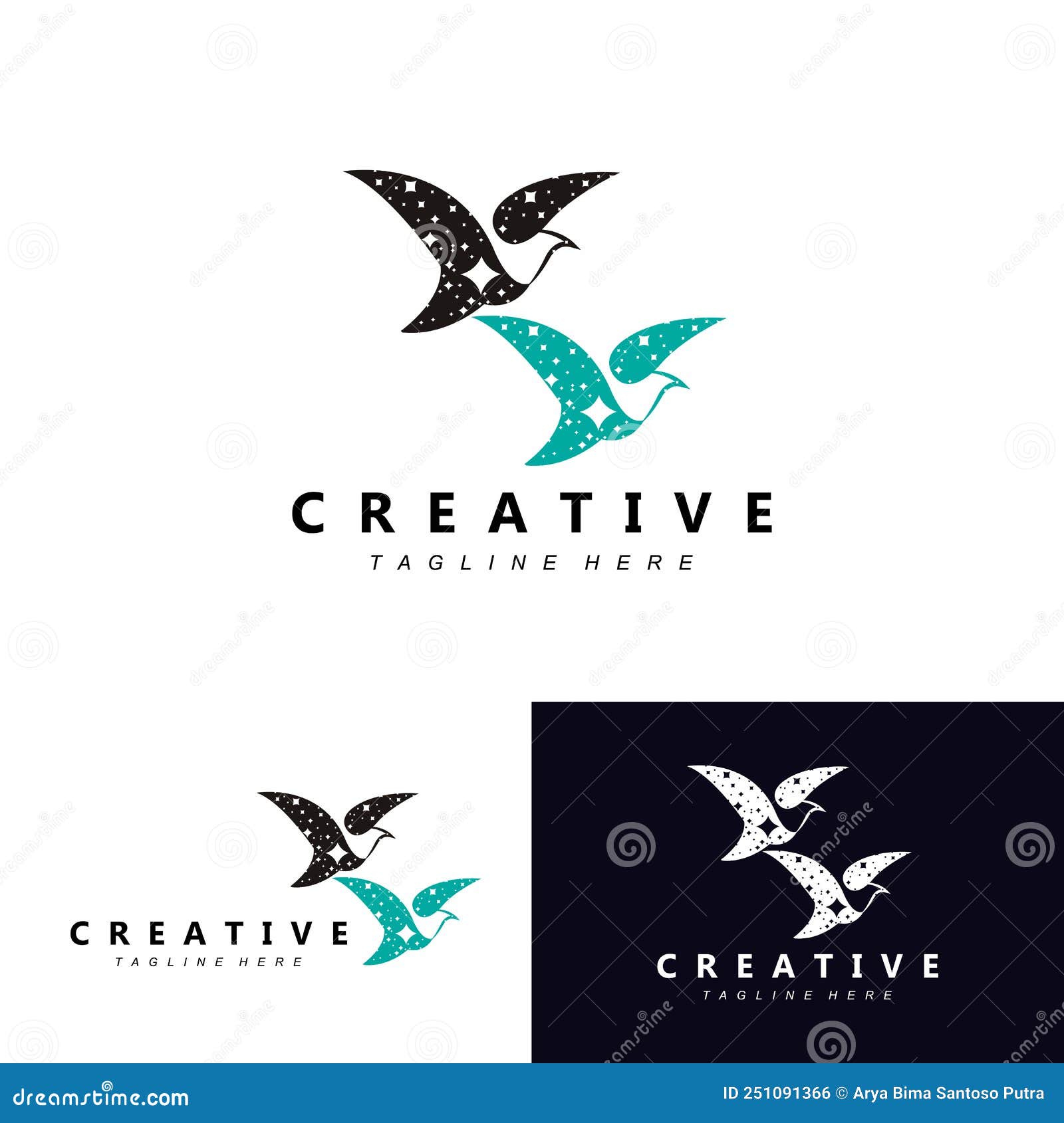 Simple Animal Bird Icon Vector Logo Stock Vector - Illustration of ...