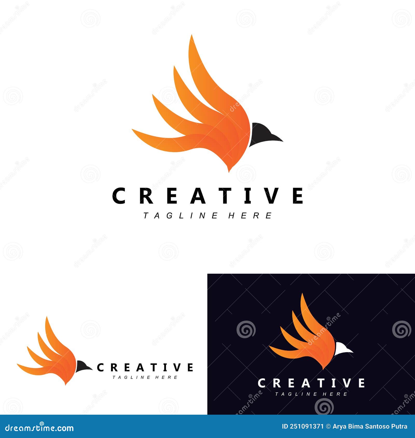 Simple Animal Bird Icon Vector Logo Stock Vector - Illustration of ...