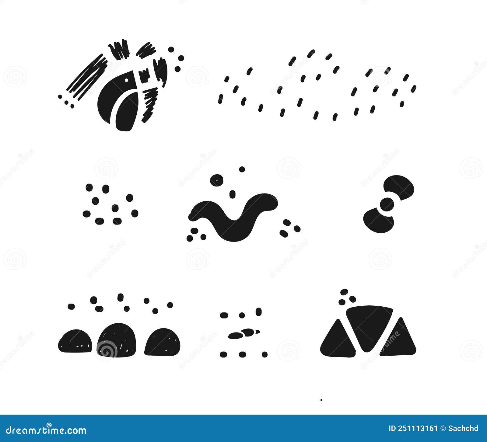 Simple Animals Vector Illustration Set Stock Vector - Illustration of ...