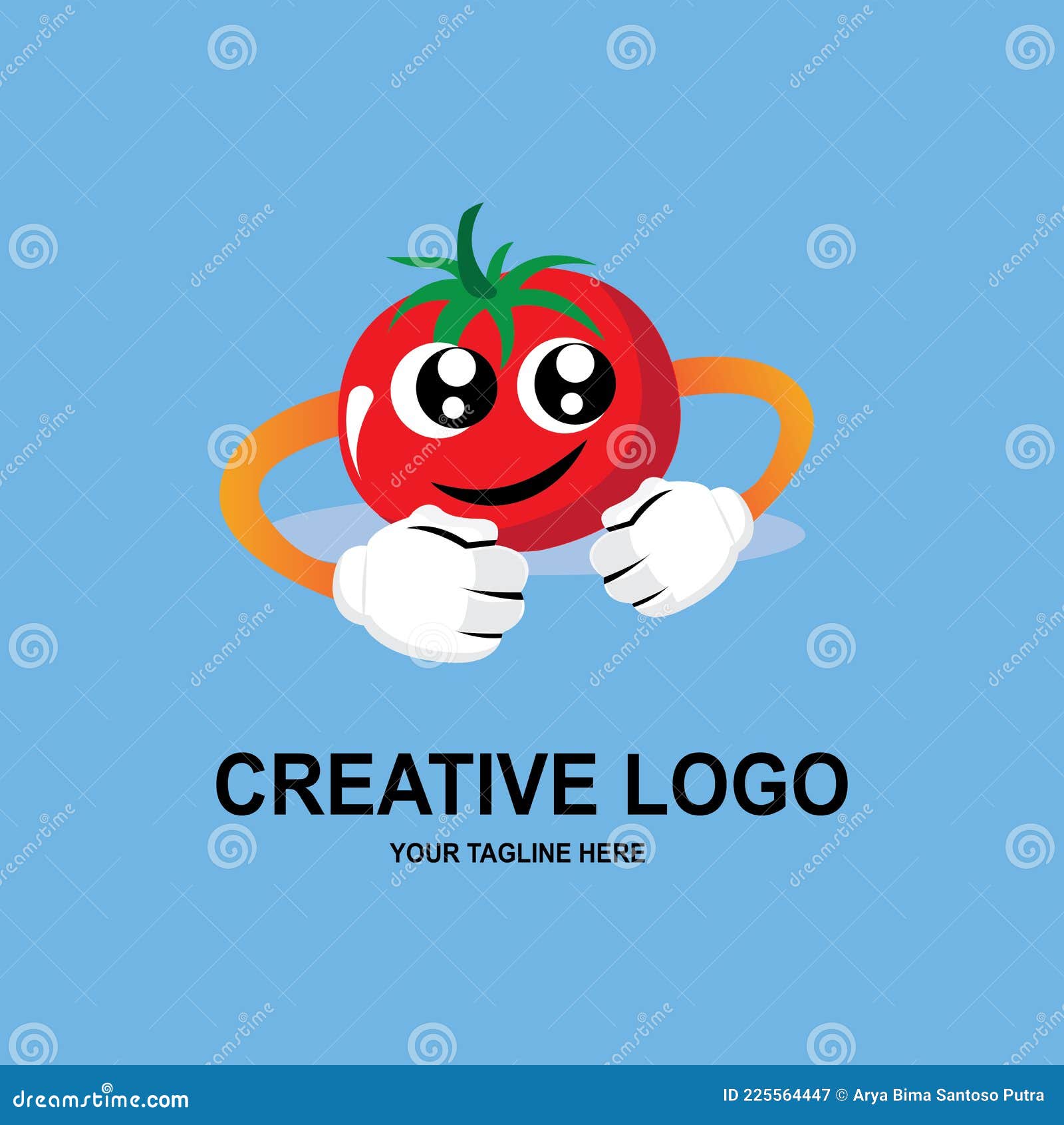 Simple Apple Fruit Expression Cartoon Icon Vector Logo Stock ...