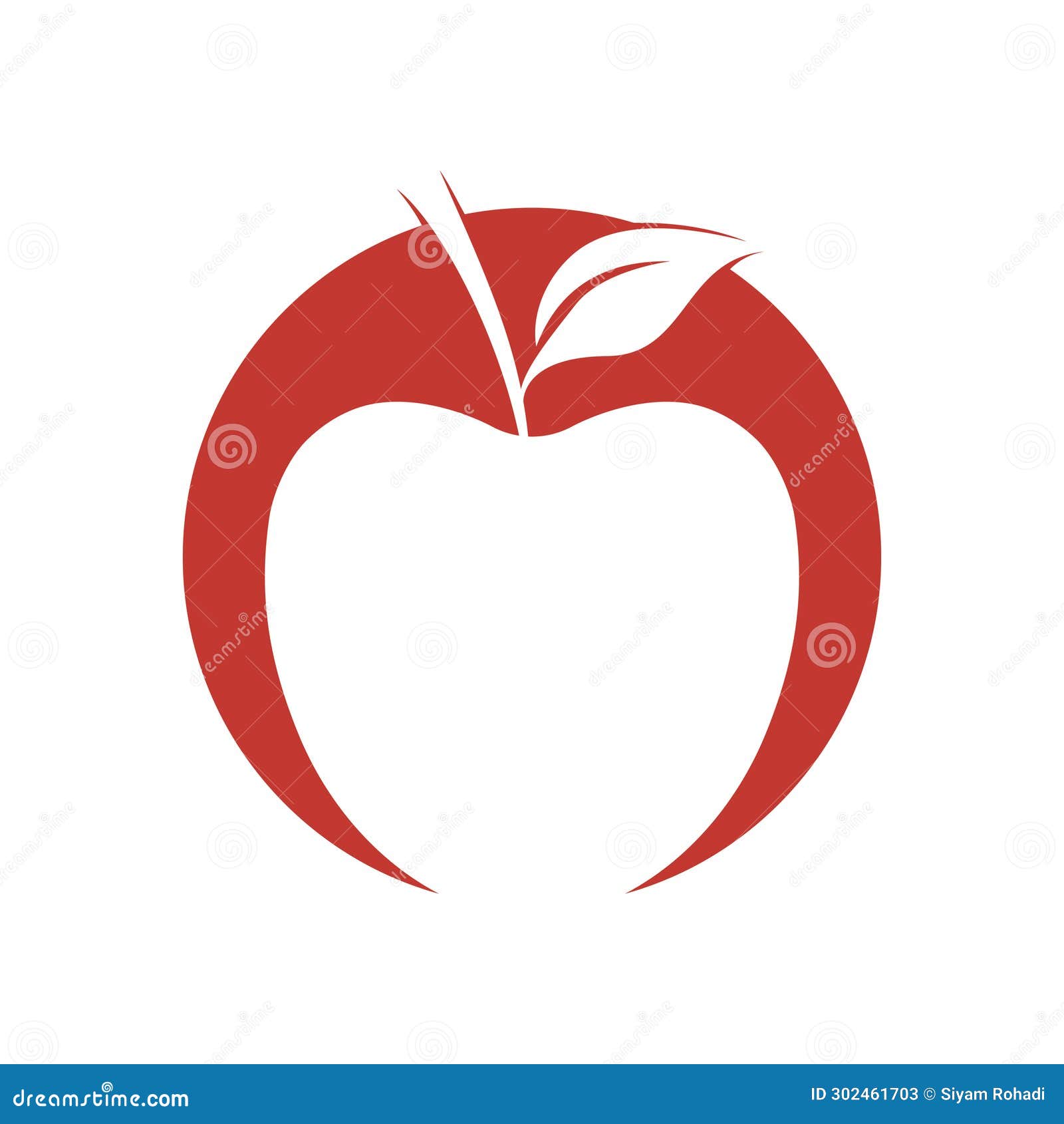 Simple apple vector image stock vector. Illustration of graphic - 302461703