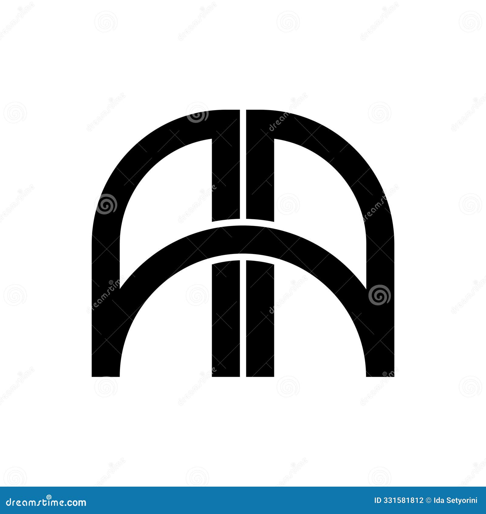 Simple ar letter logo stock illustration. Illustration of logotype ...