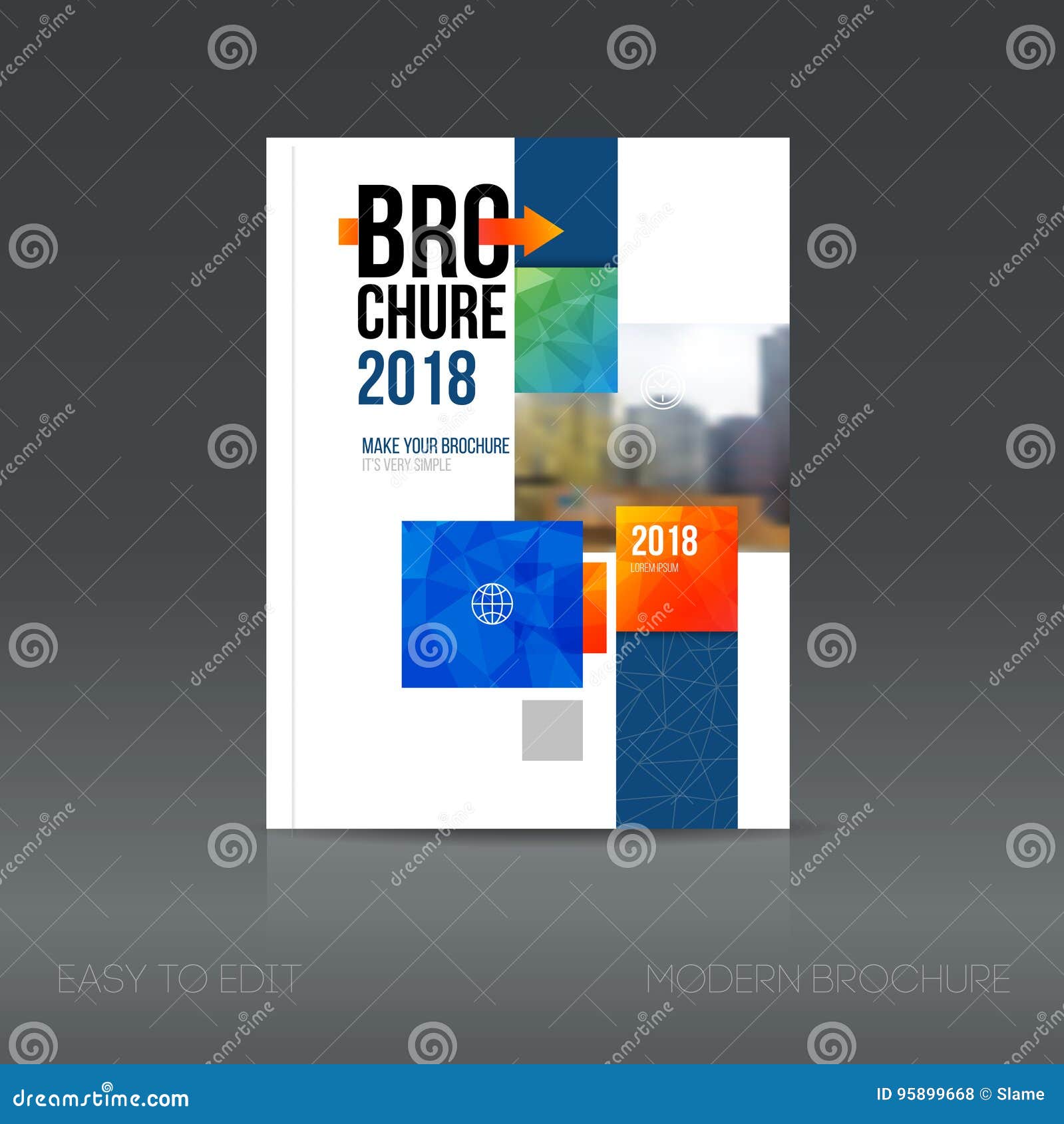 Simple Architecture Brochure Style. Building Flyer Promotion Stock ...