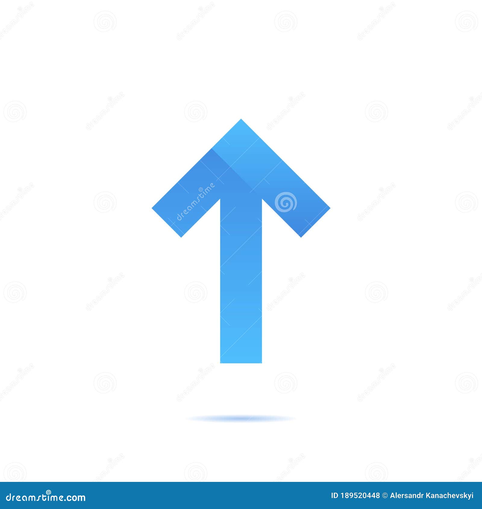 Simple Arrow Boost Up. Sign Logo Icon. Stock Illustration ...