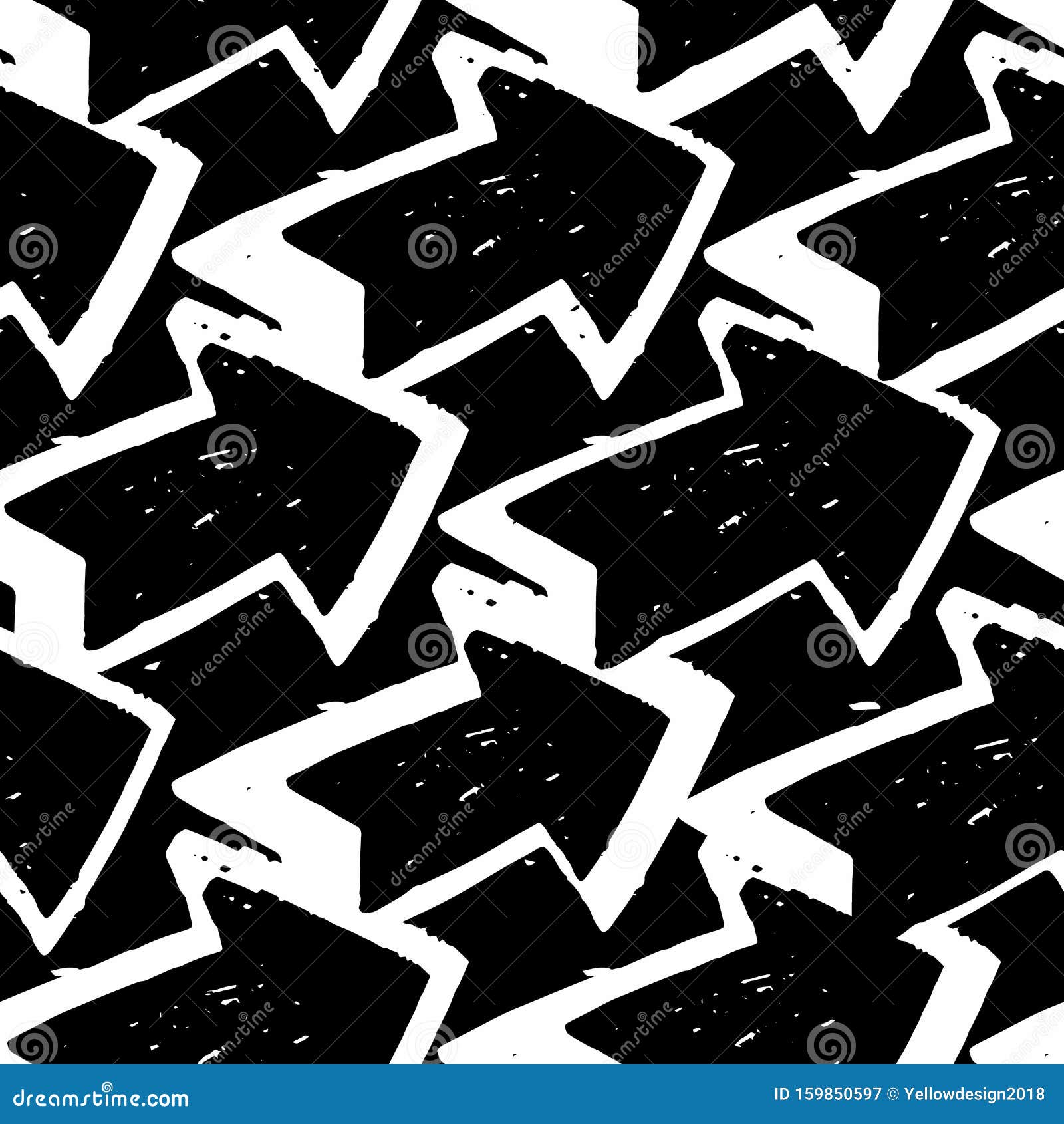 Simple Arrow Seamless Pattern. Arrows Pattern Backdrop on Blackboard ...