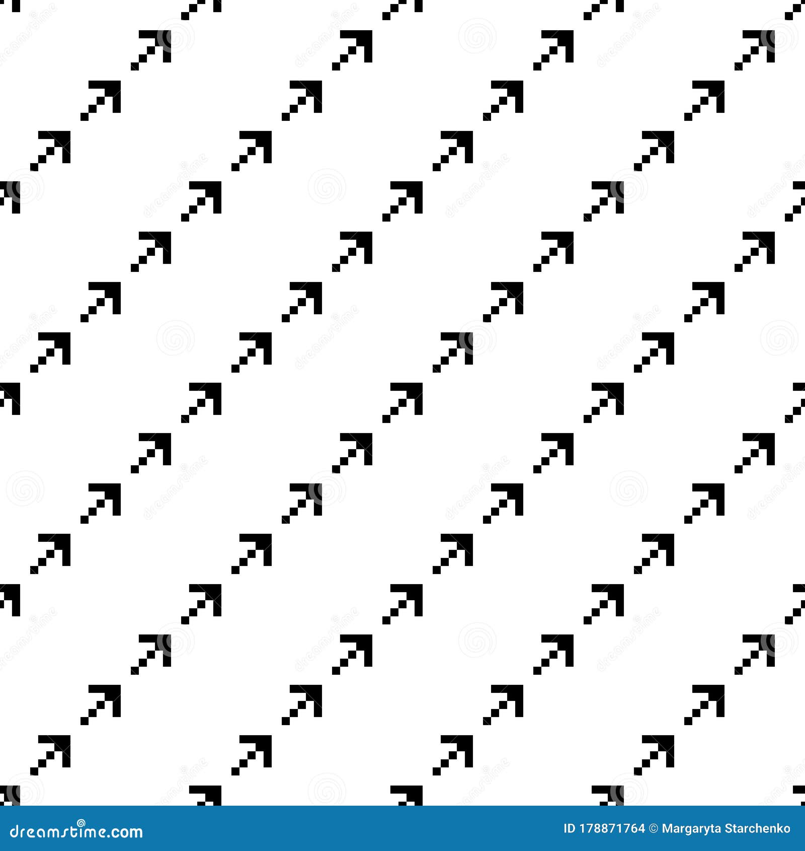 Simple arrows pattern stock vector. Illustration of print - 178871764