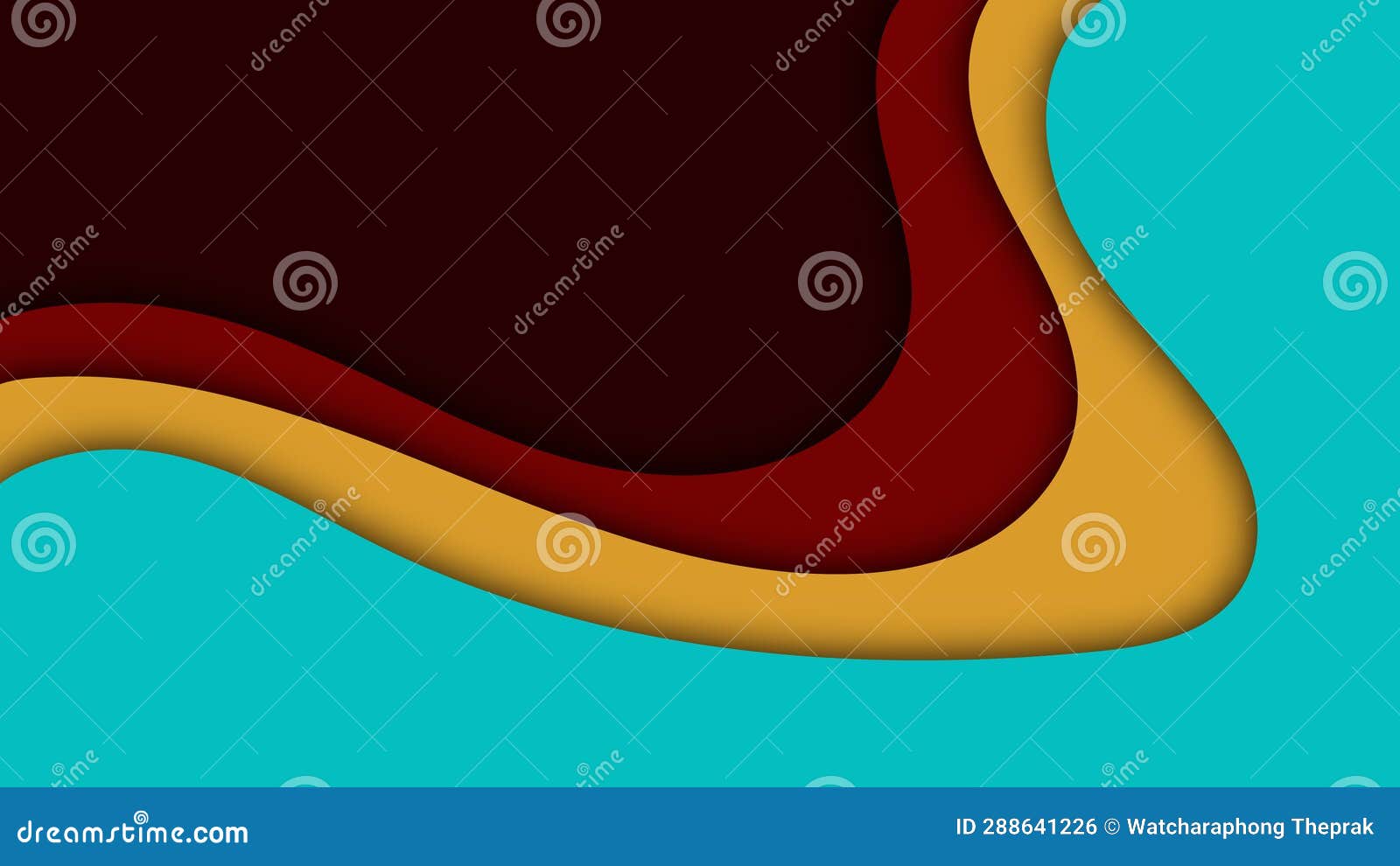 Simple Artistic Curve Layout, Minimal Papercut Shaping Background Stock ...