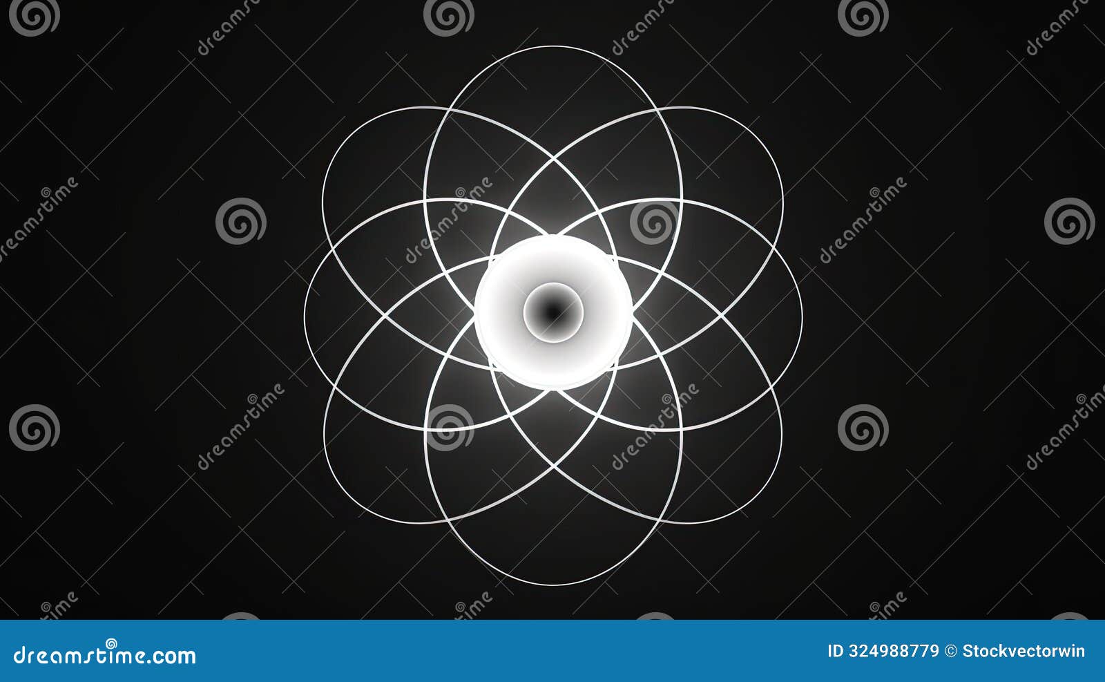 Simple atom background stock illustration. Illustration of abstract ...