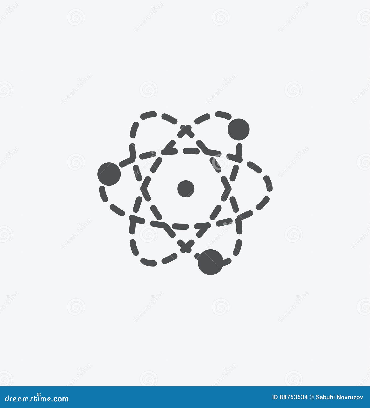 Simple Atom Icon on White Background. Simple Atom Icon. Eps8 Stock ...
