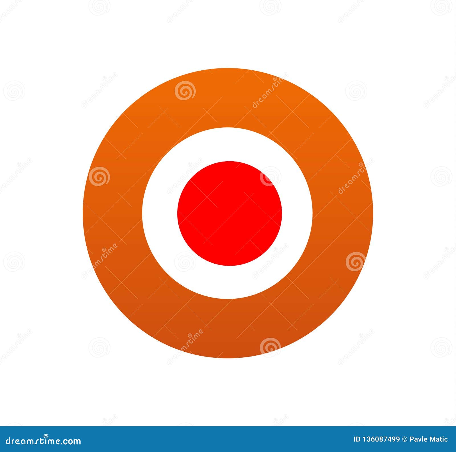 Simple Attractive Looking Target Logo Stock Vector - Illustration of ...