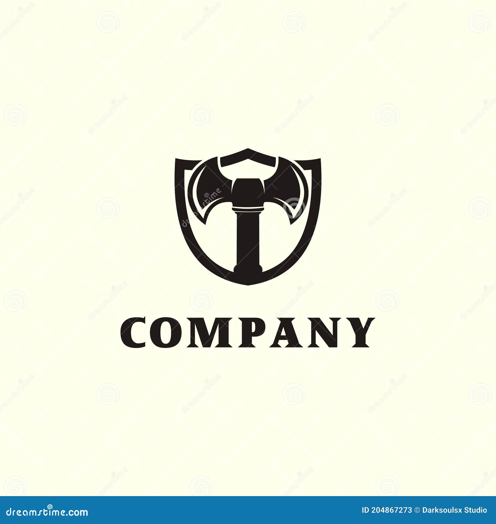 Simple Axe Logo, Vector Illustration Stock Vector - Illustration of ...