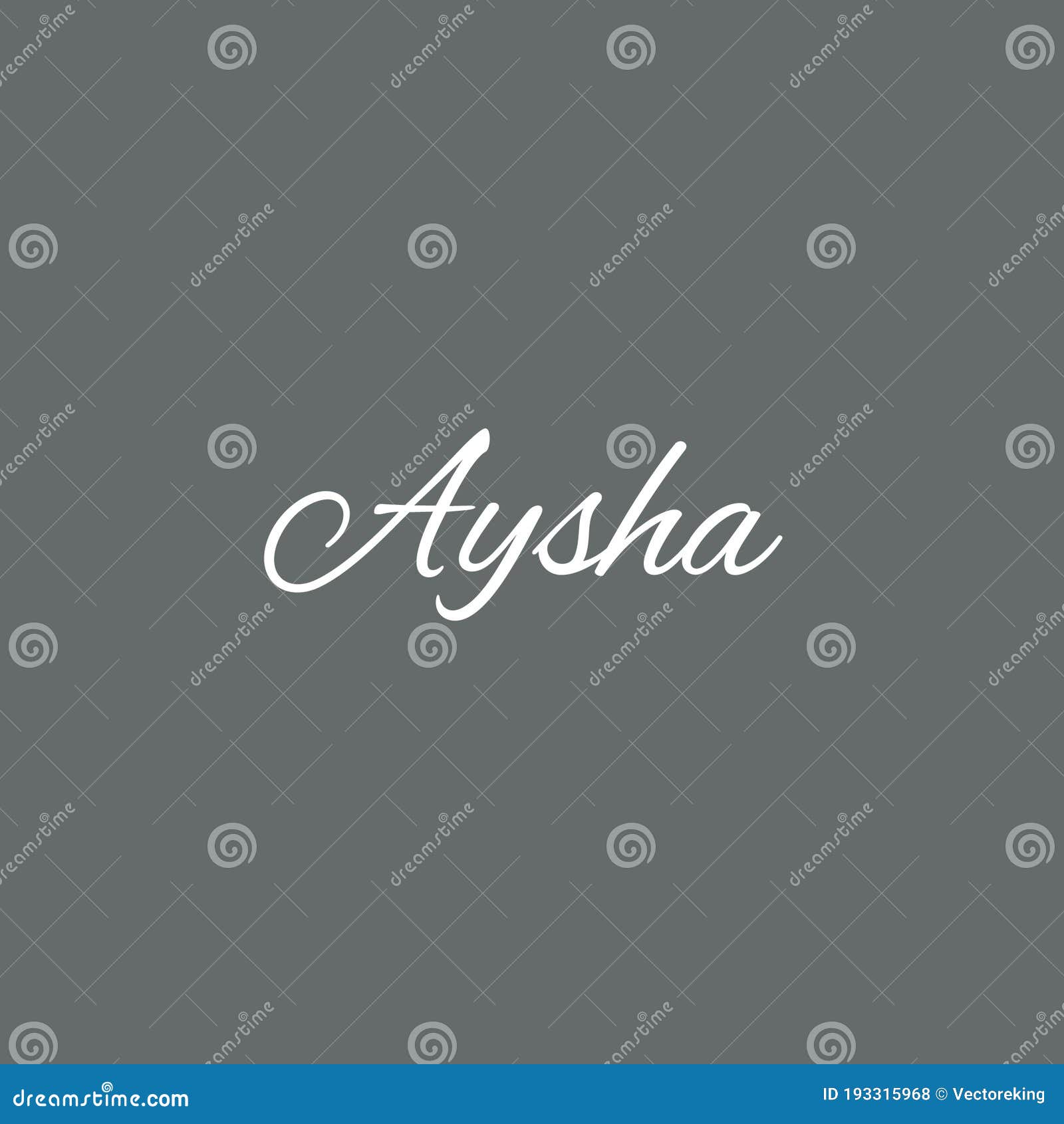 A simple Aysha stock vector. Illustration of graphic - 193315968