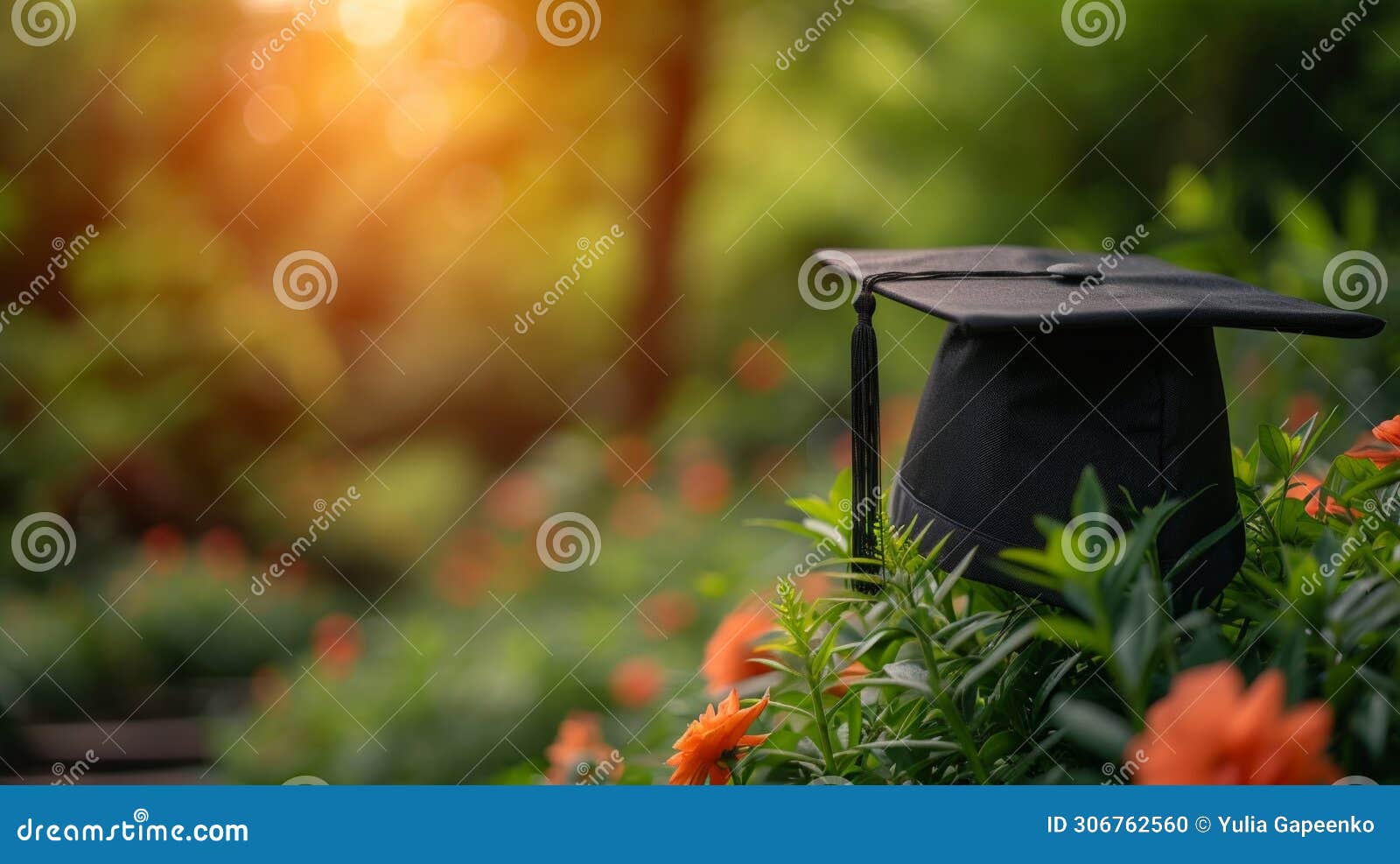 A Simple Backdrop Accentuating a Graduation Cap Stock Photo - Image of ...