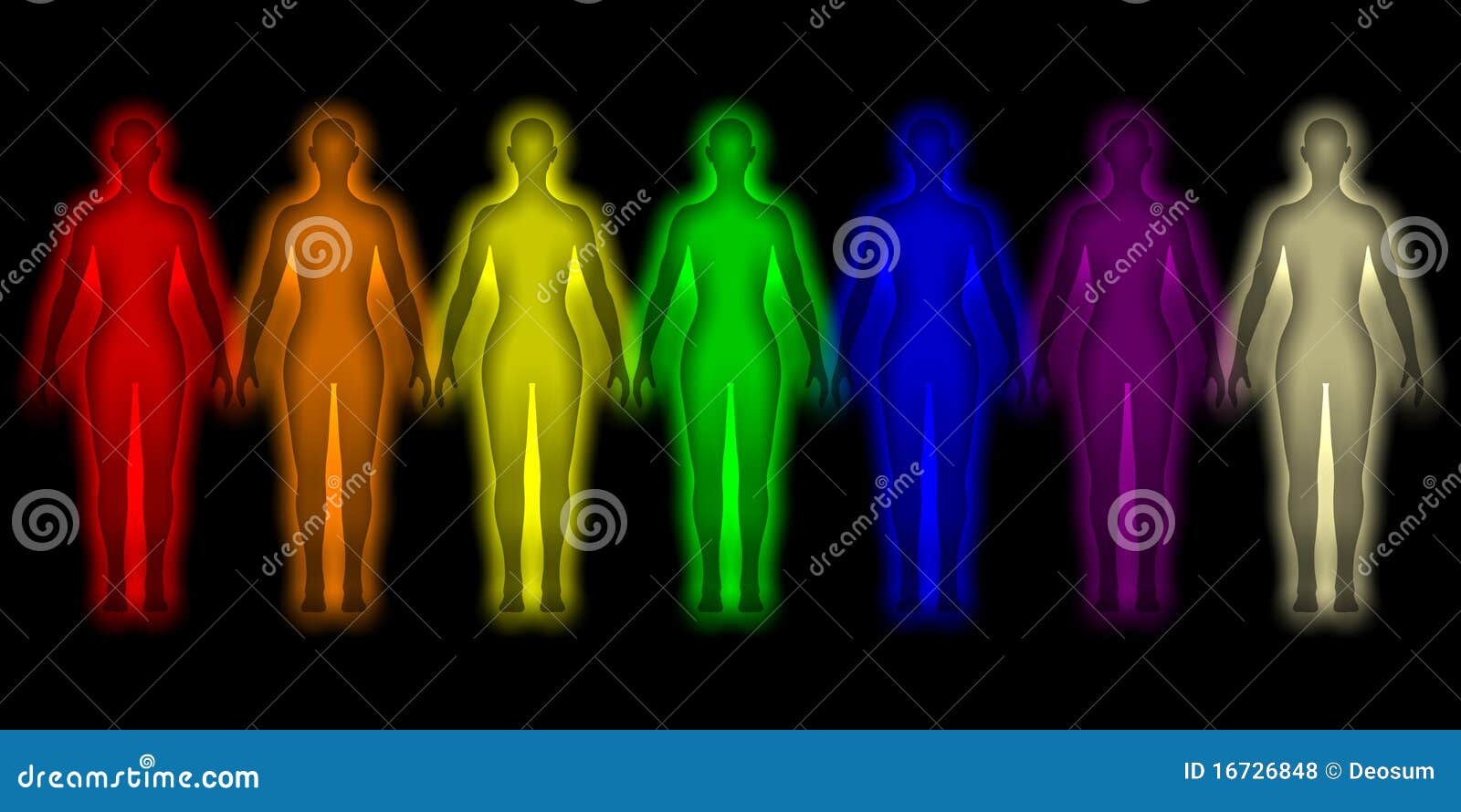 Human Energy Chakra System, Ayurveda Love Asana Vector Illustration ...