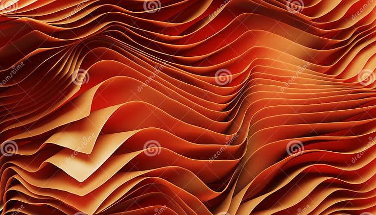 Simple Background with Drapery Layers and Folded Textile Ruffle. Stock ...