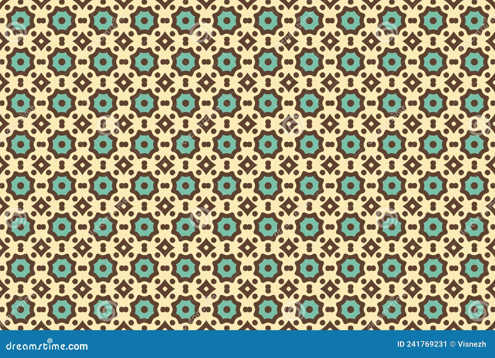 Simple Background with Geometric Elements in Ethnic Style Stock Vector ...