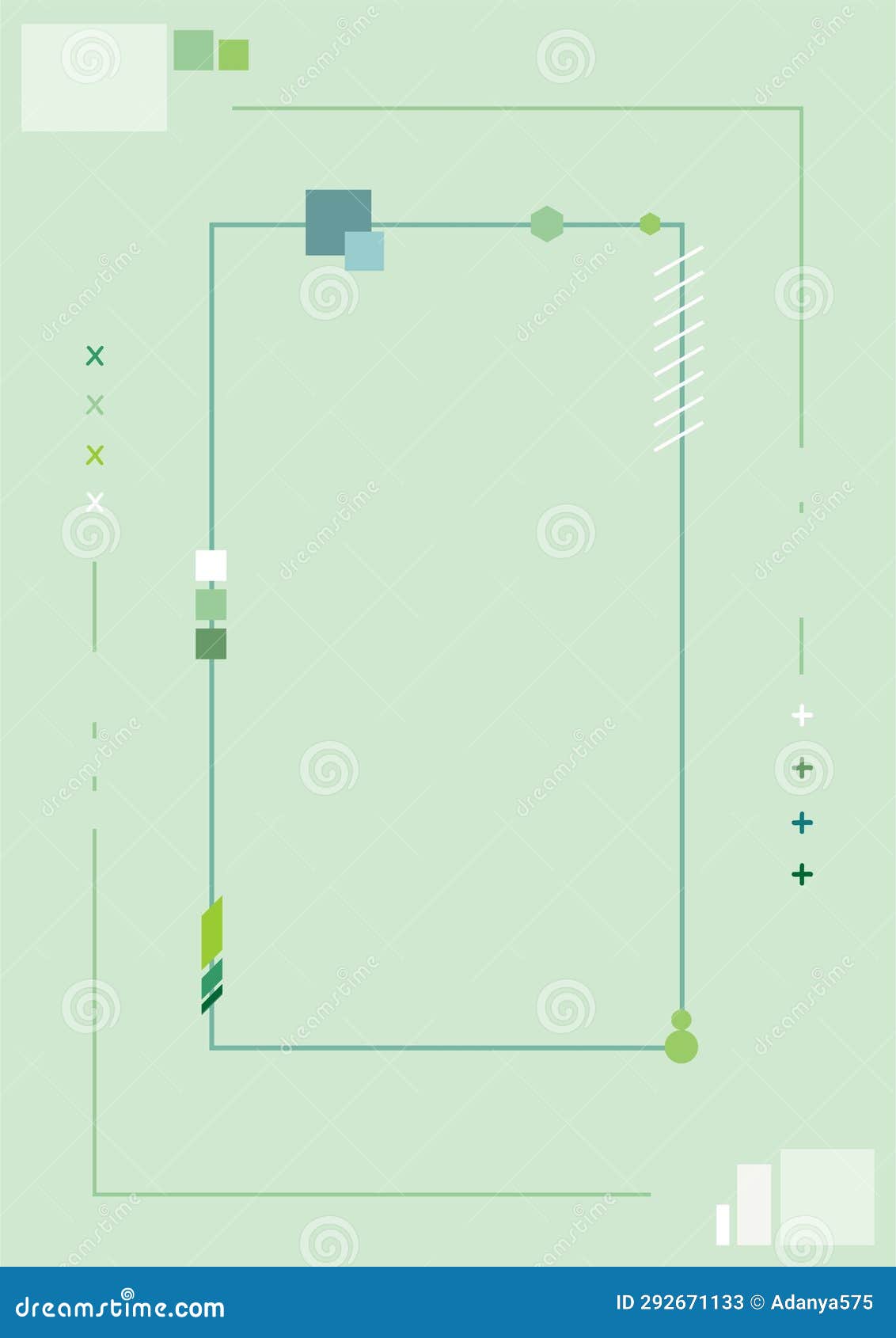 Simple Background Green Rectangle Theme #111 Stock Illustration ...