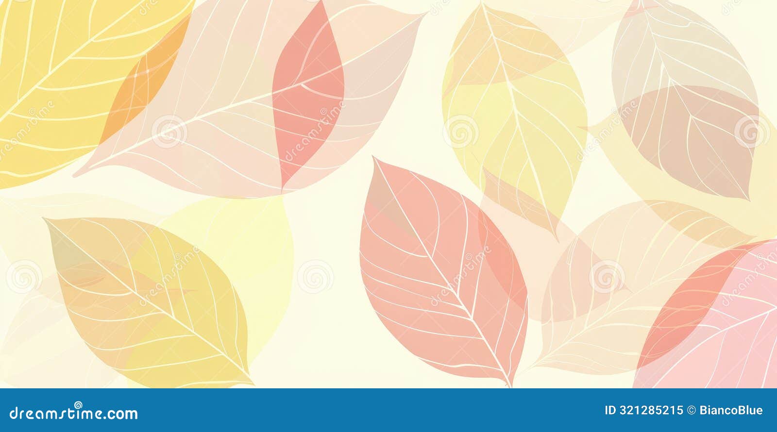 A Simple Background Pattern of Overlapping Leaves in Muted Fall Colors ...