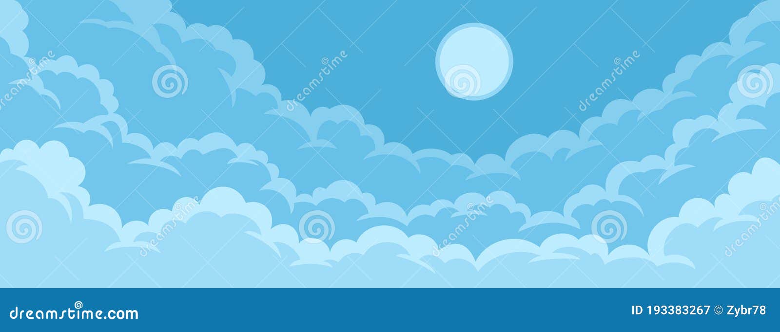 Cloudy sky background stock vector. Illustration of atmosphere - 193383267