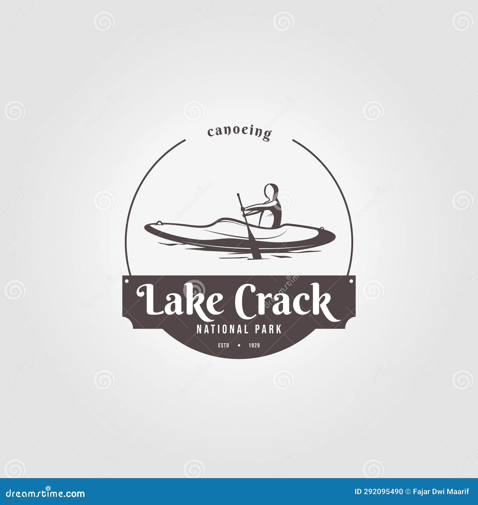 Set Of Vector Canoeing Logo, Badges And Design Elements | CartoonDealer ...