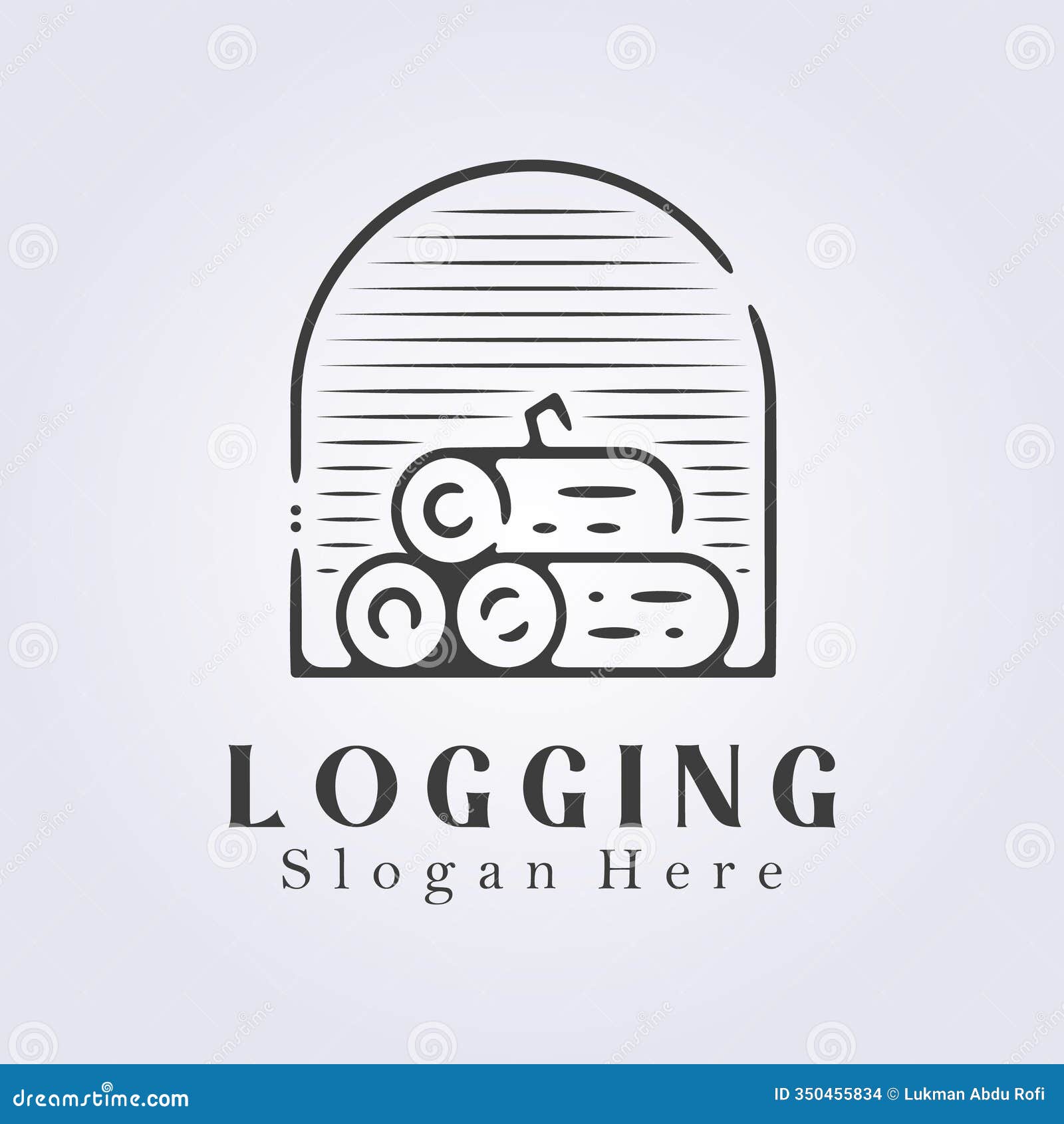 Logging Logo Design Wood Cutting Industry. Nature Element Vector ...