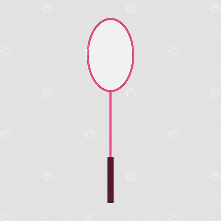 A Simple Badminton Racket Design Stock Vector - Illustration of object ...