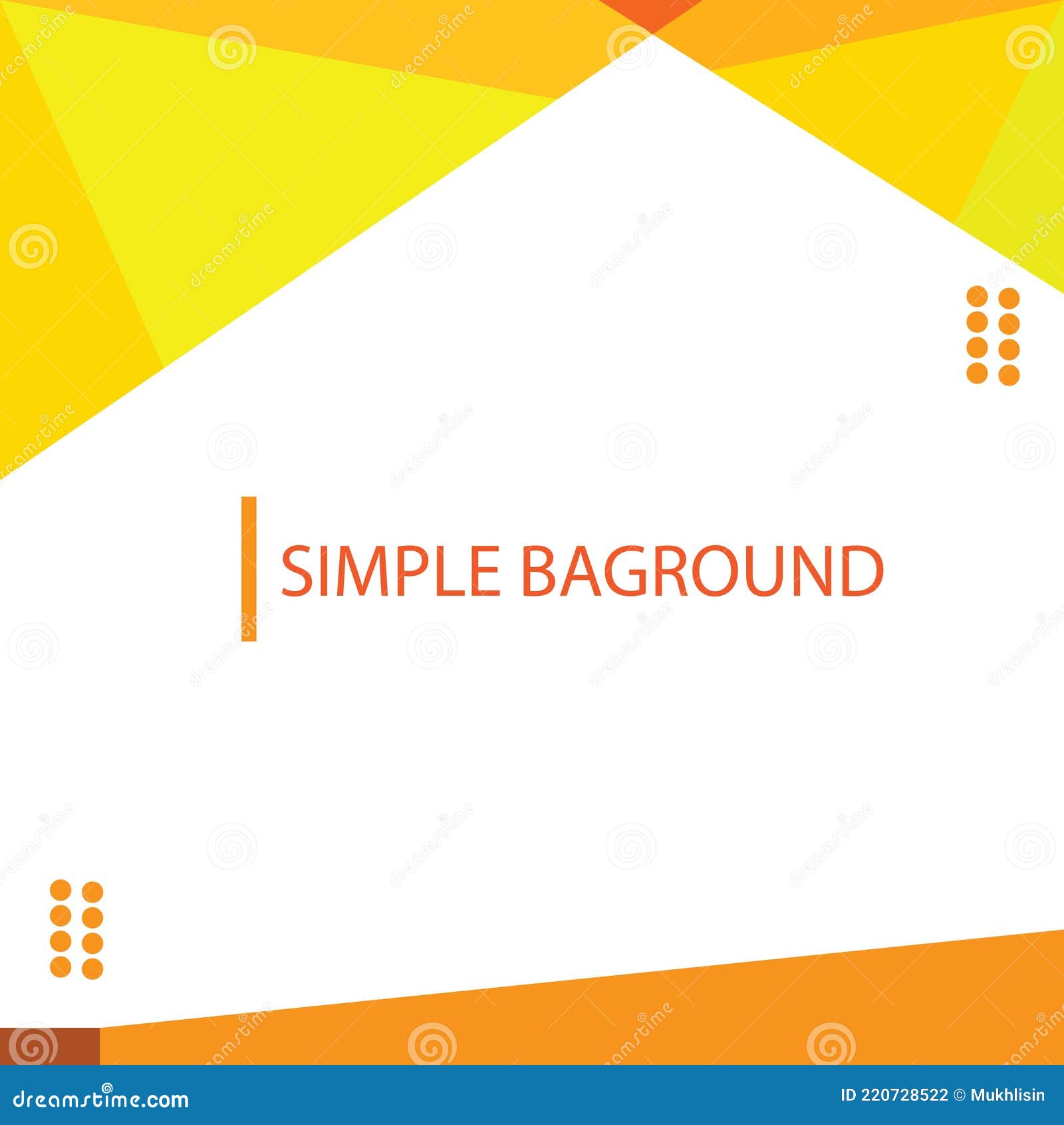 Simple Baground with Yellow Shape Stock Vector - Illustration of ...